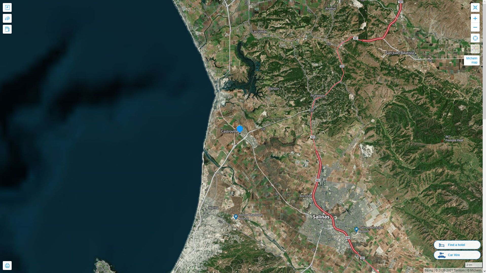 Castroville California Map - United States