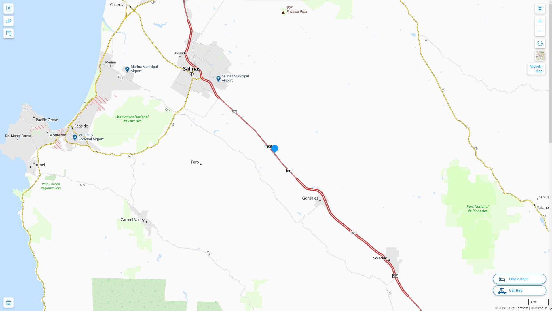 Chualar, California Map