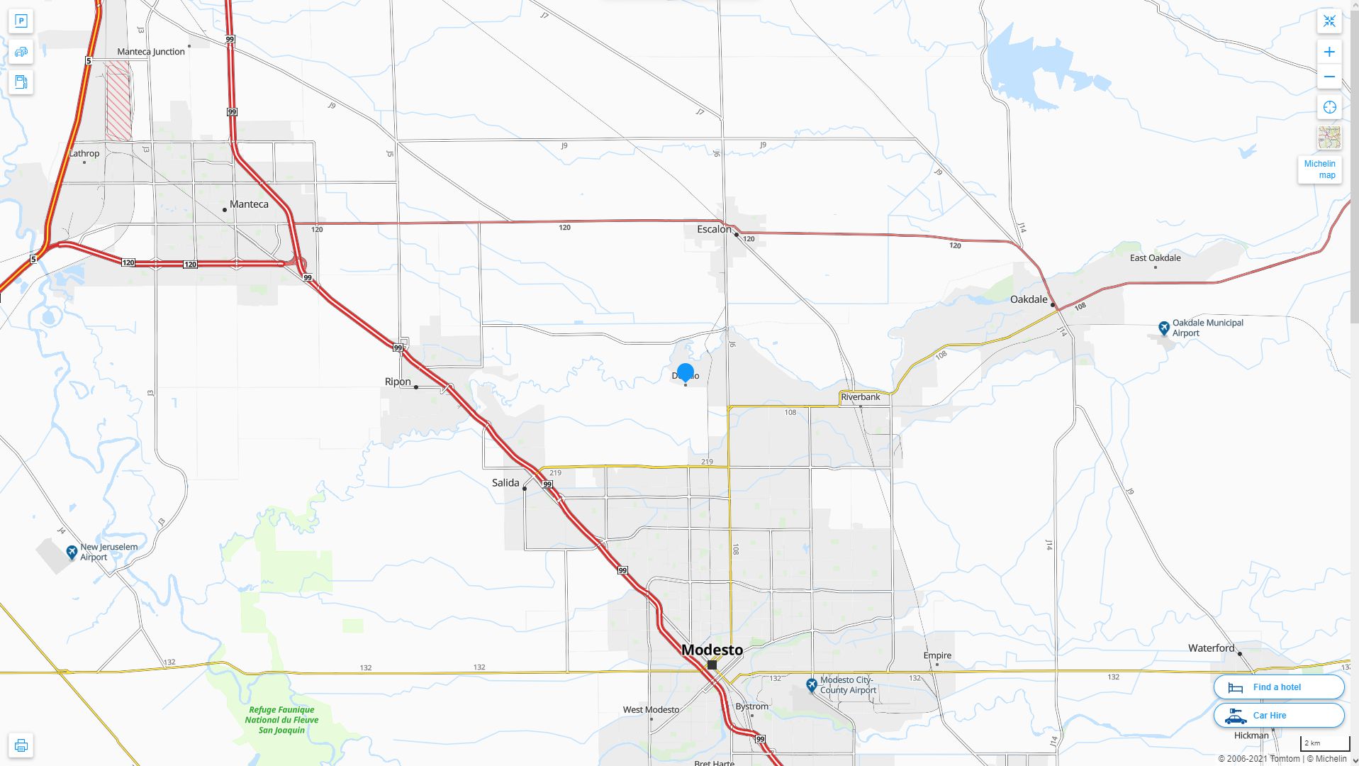 Del Rio, California Map