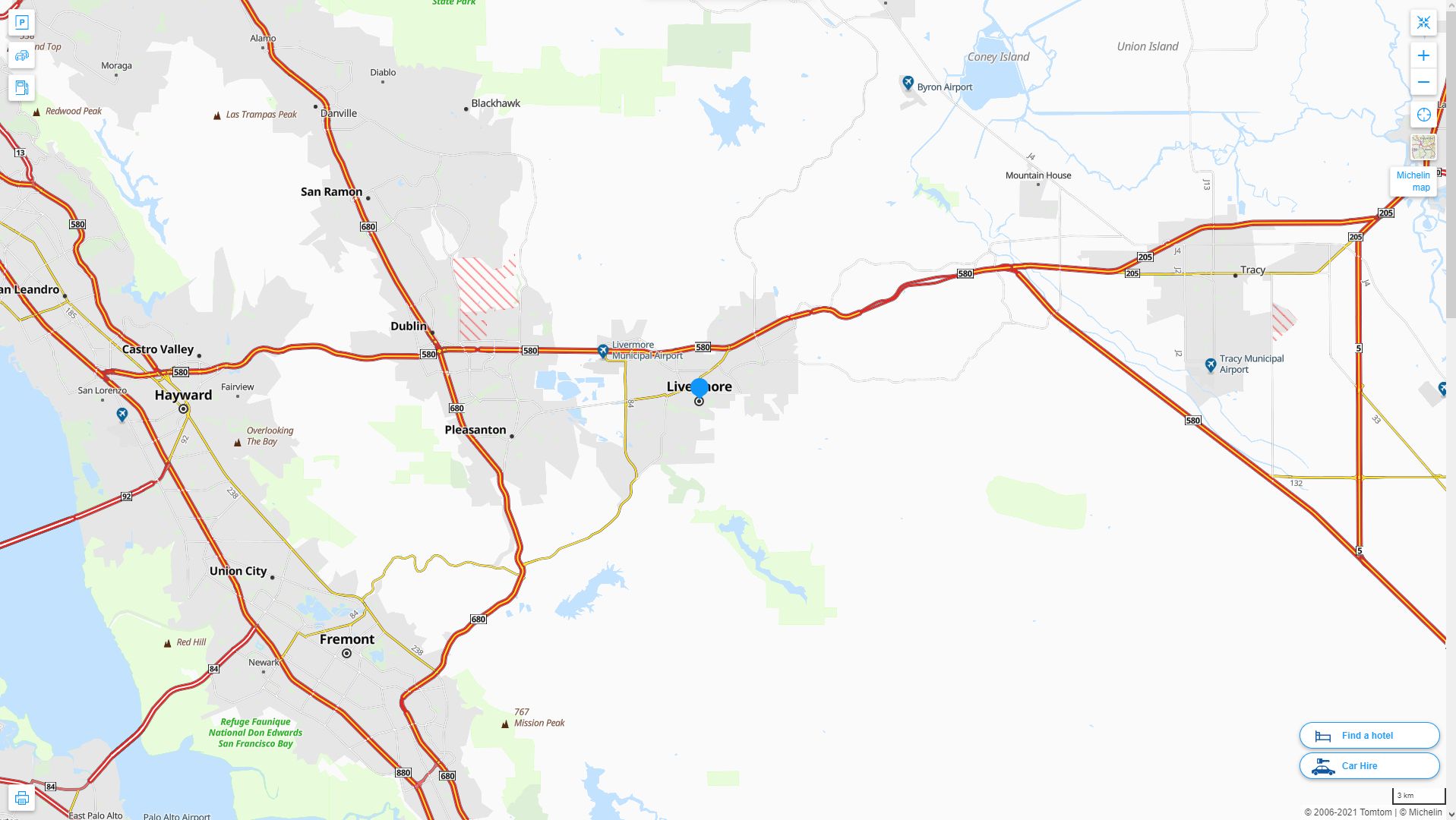 Livermore, California Map