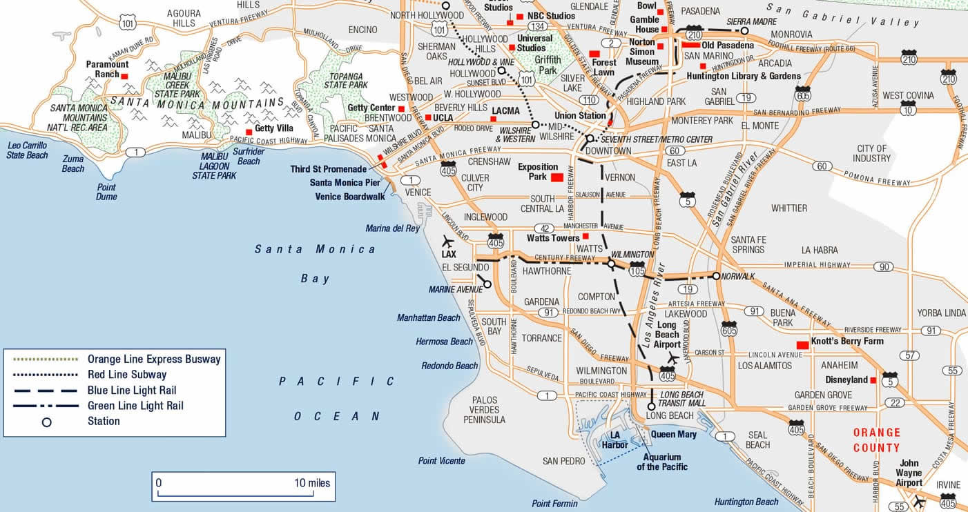 Los Angeles Maps, California