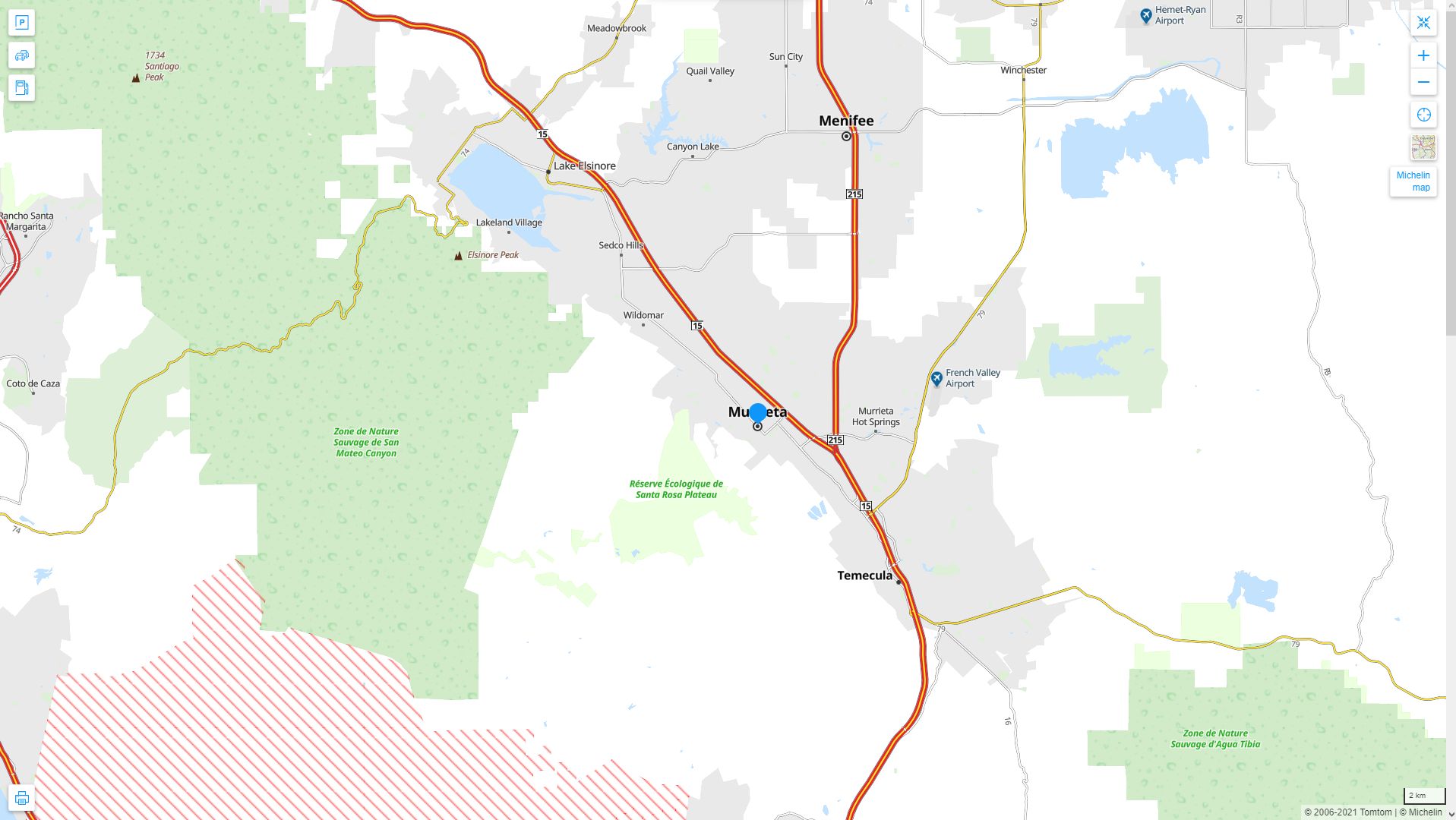 Murrieta, California Map