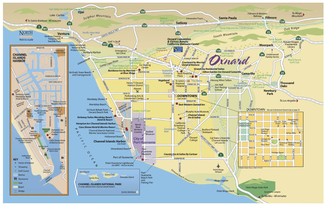 Oxnard California Map - United States