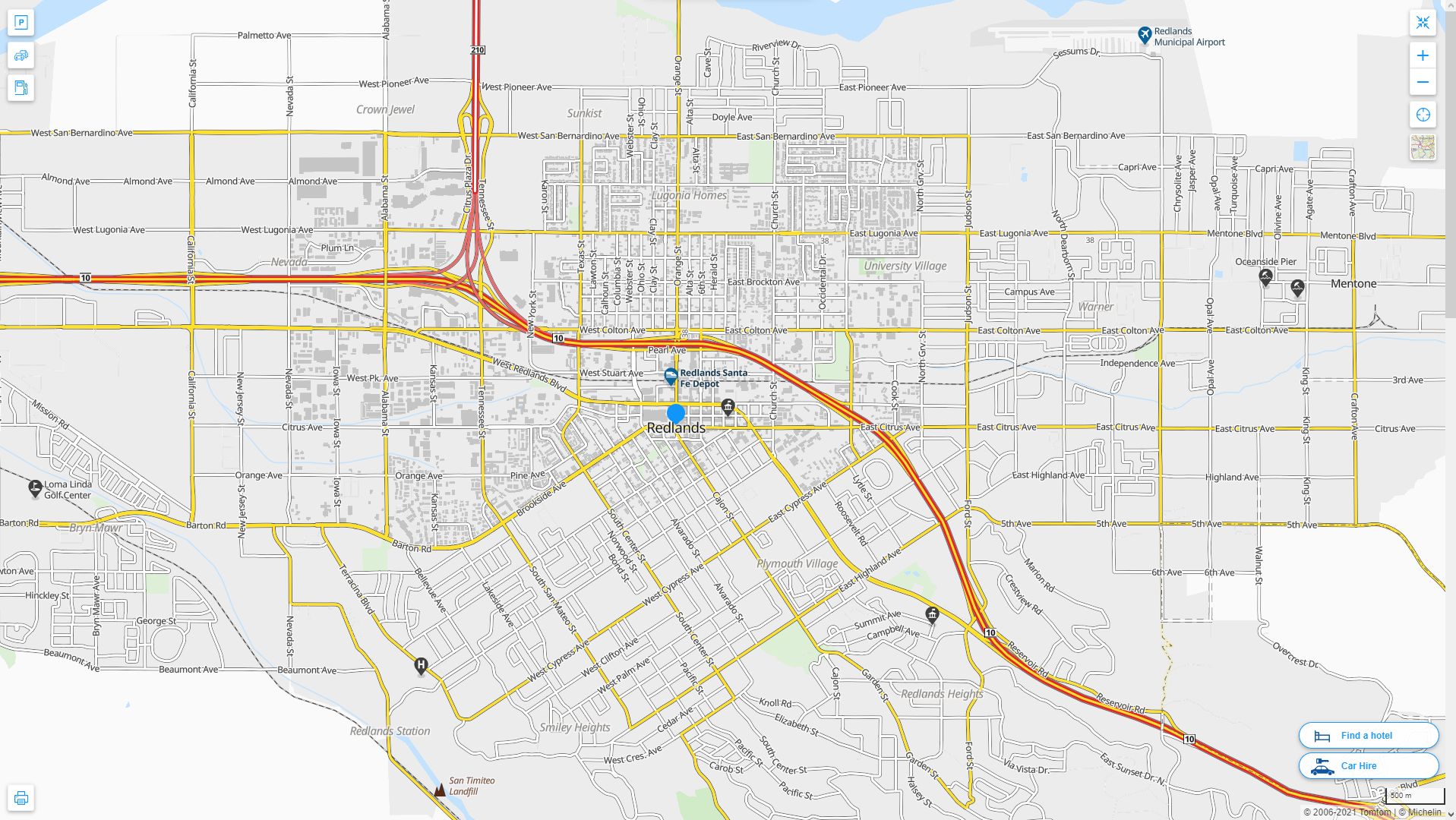 Fall 2025 Redlands Street Map - Agnes G Rush