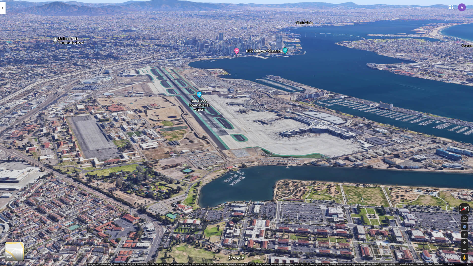 San Diego, California Map