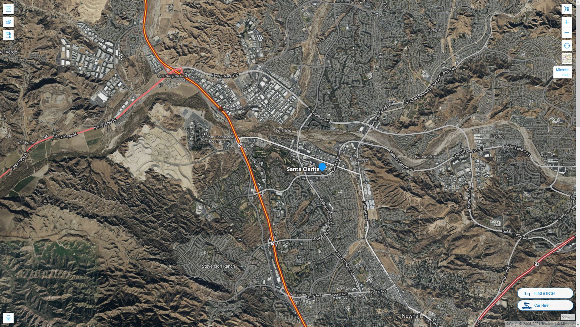 Santa Clarita, California Map