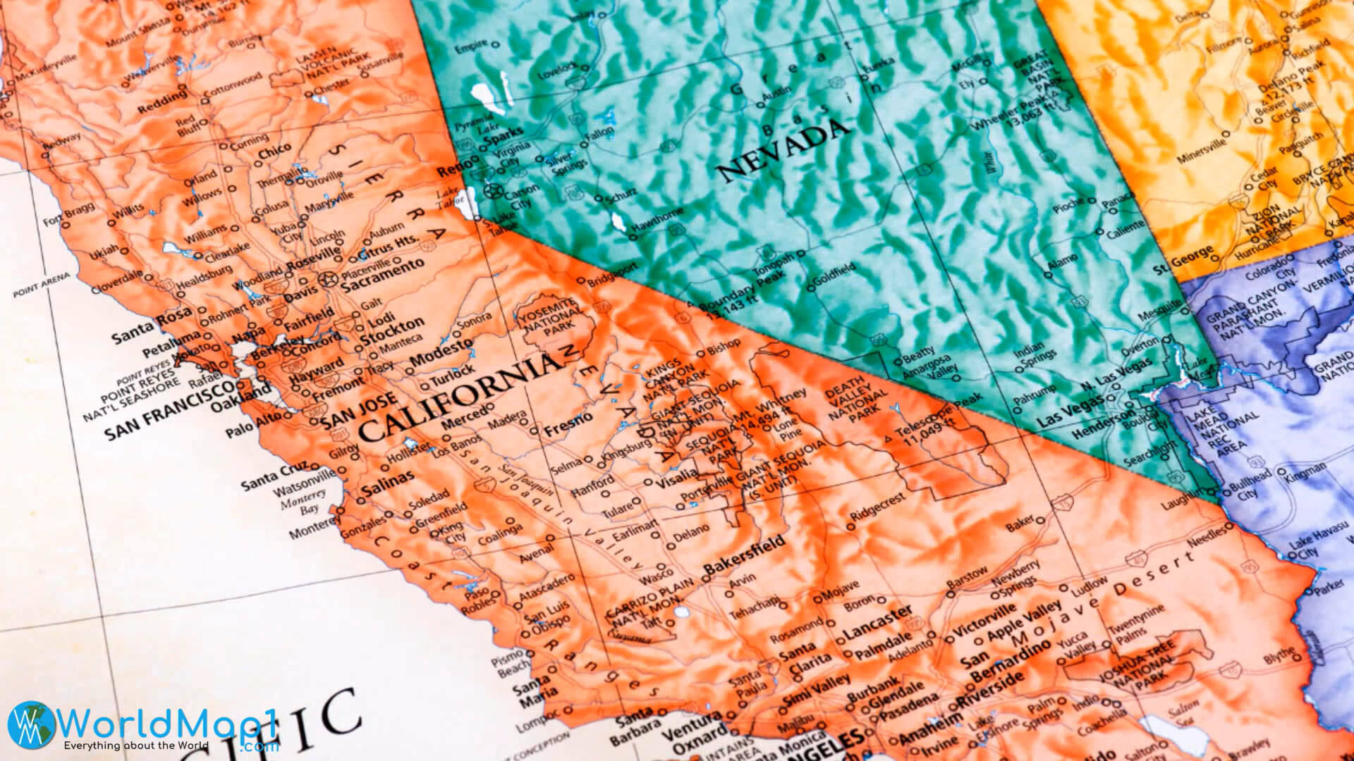 High Detailed California Map