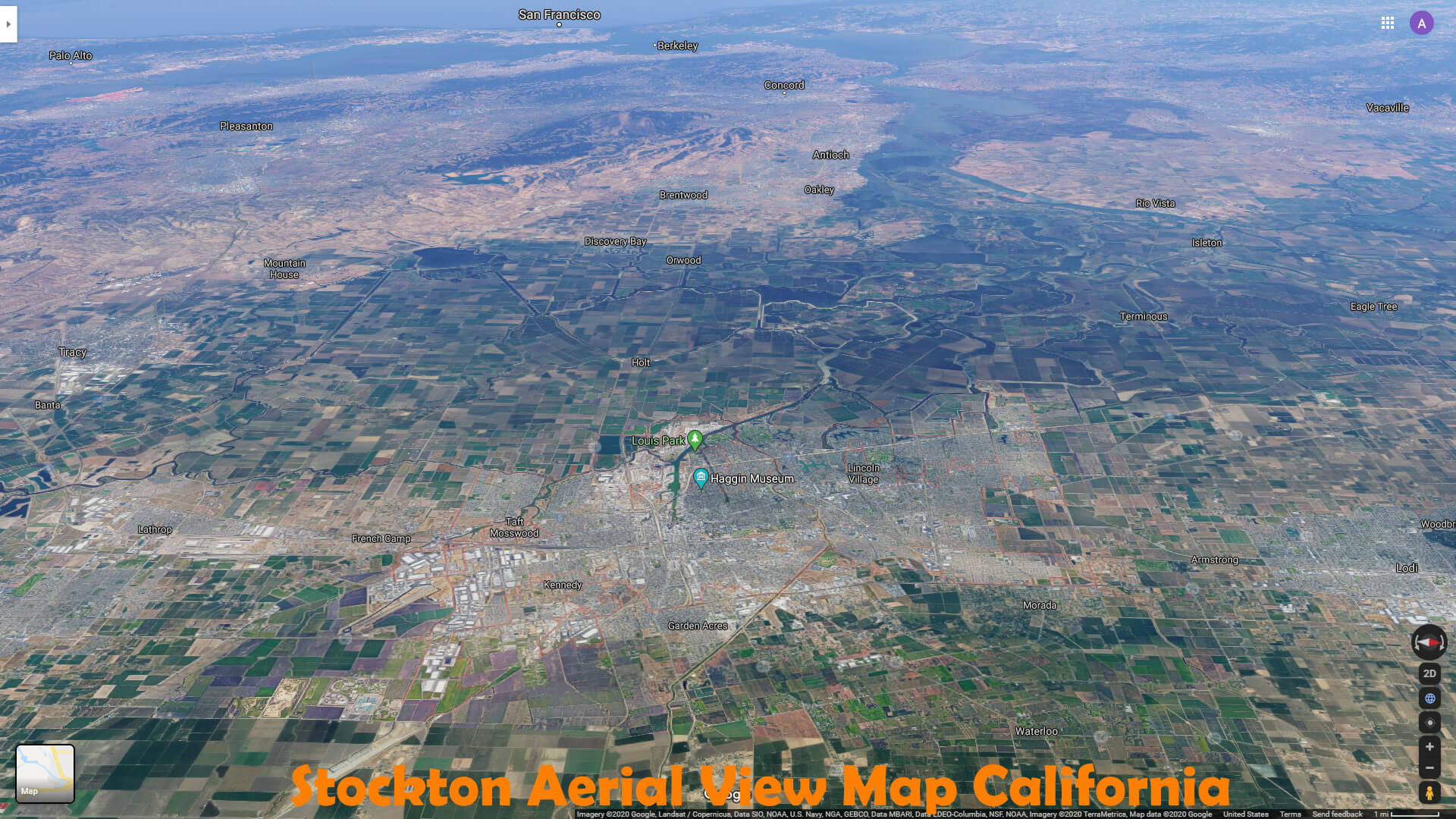 Stockton, California Map