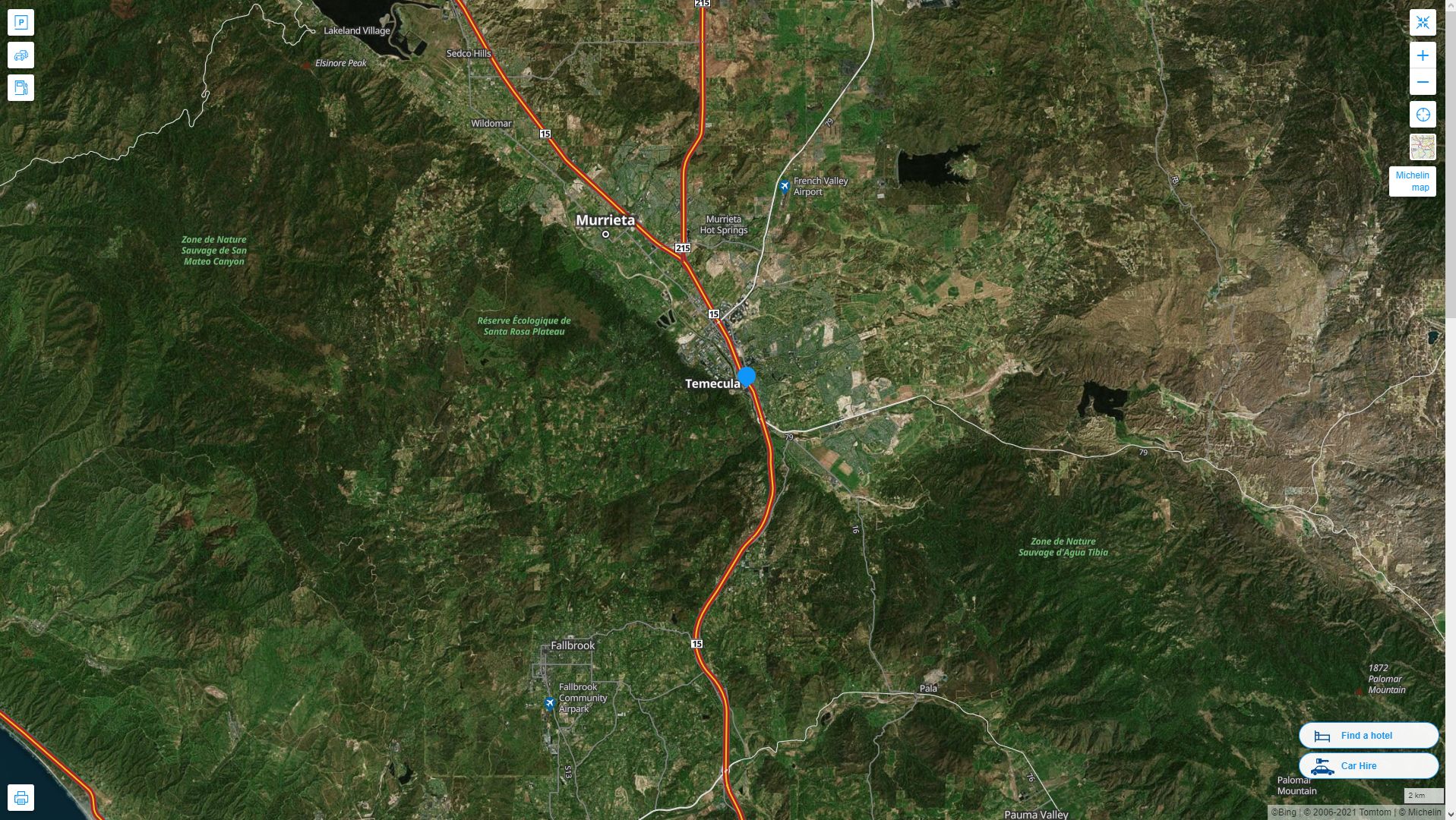 Temecula, California Map
