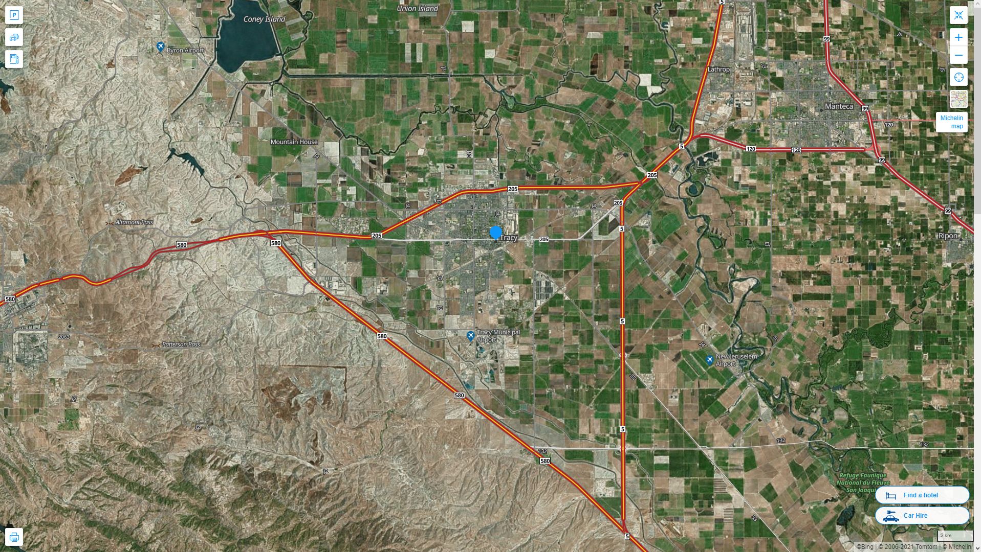 Tracy, California Map