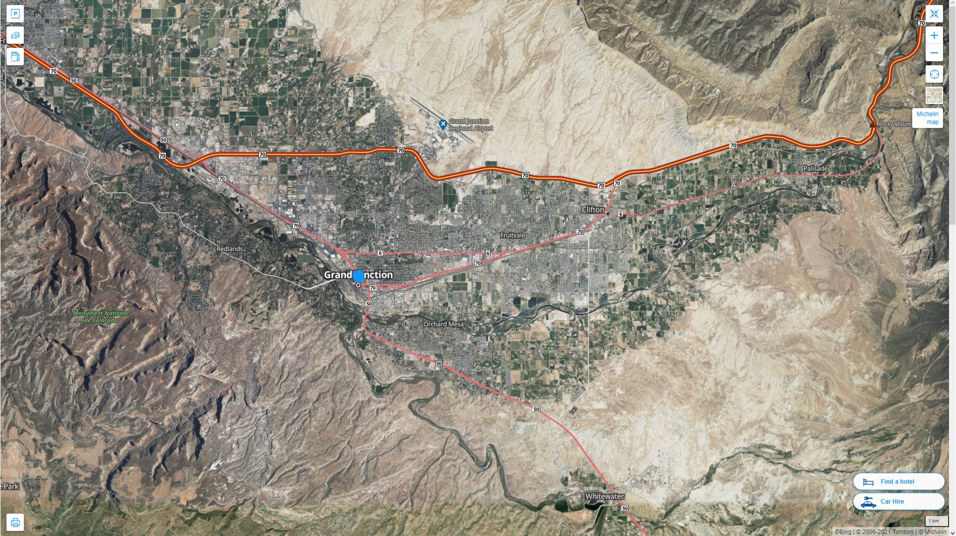 Grand Junction, Colorado Map