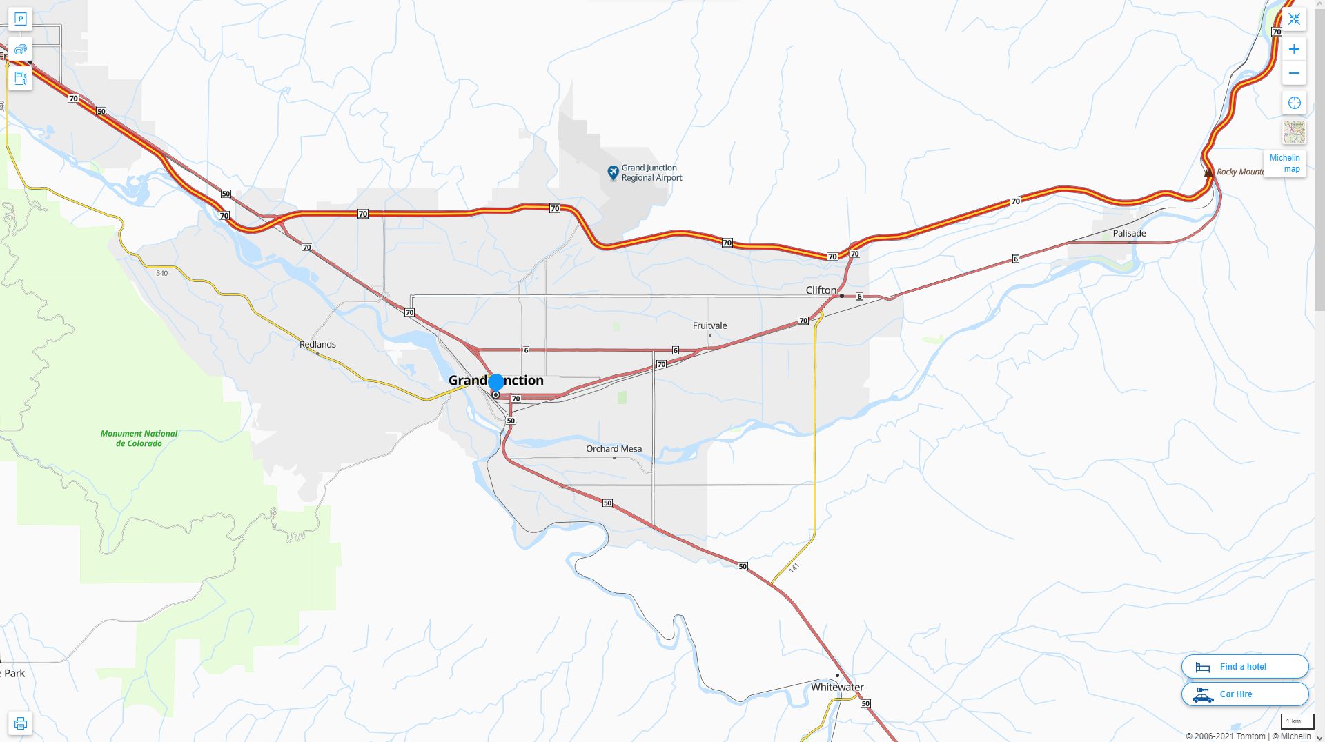 Grand Junction, Colorado Map