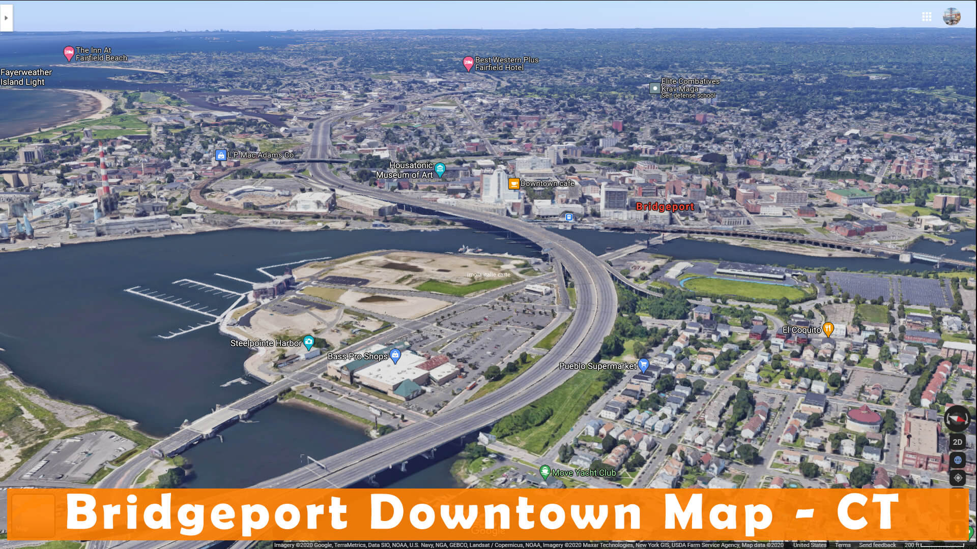 Bridgeport Connecticut Map - United States