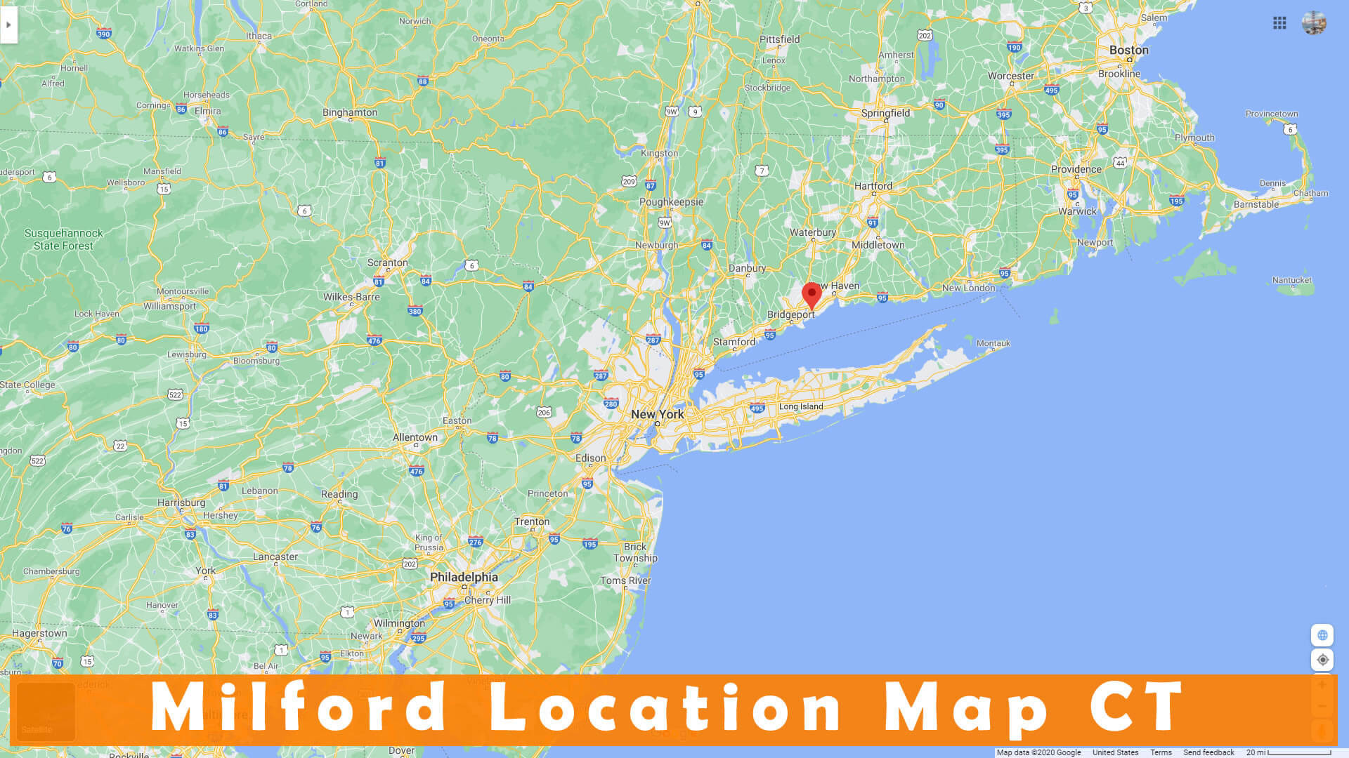 Milford, Connecticut Map