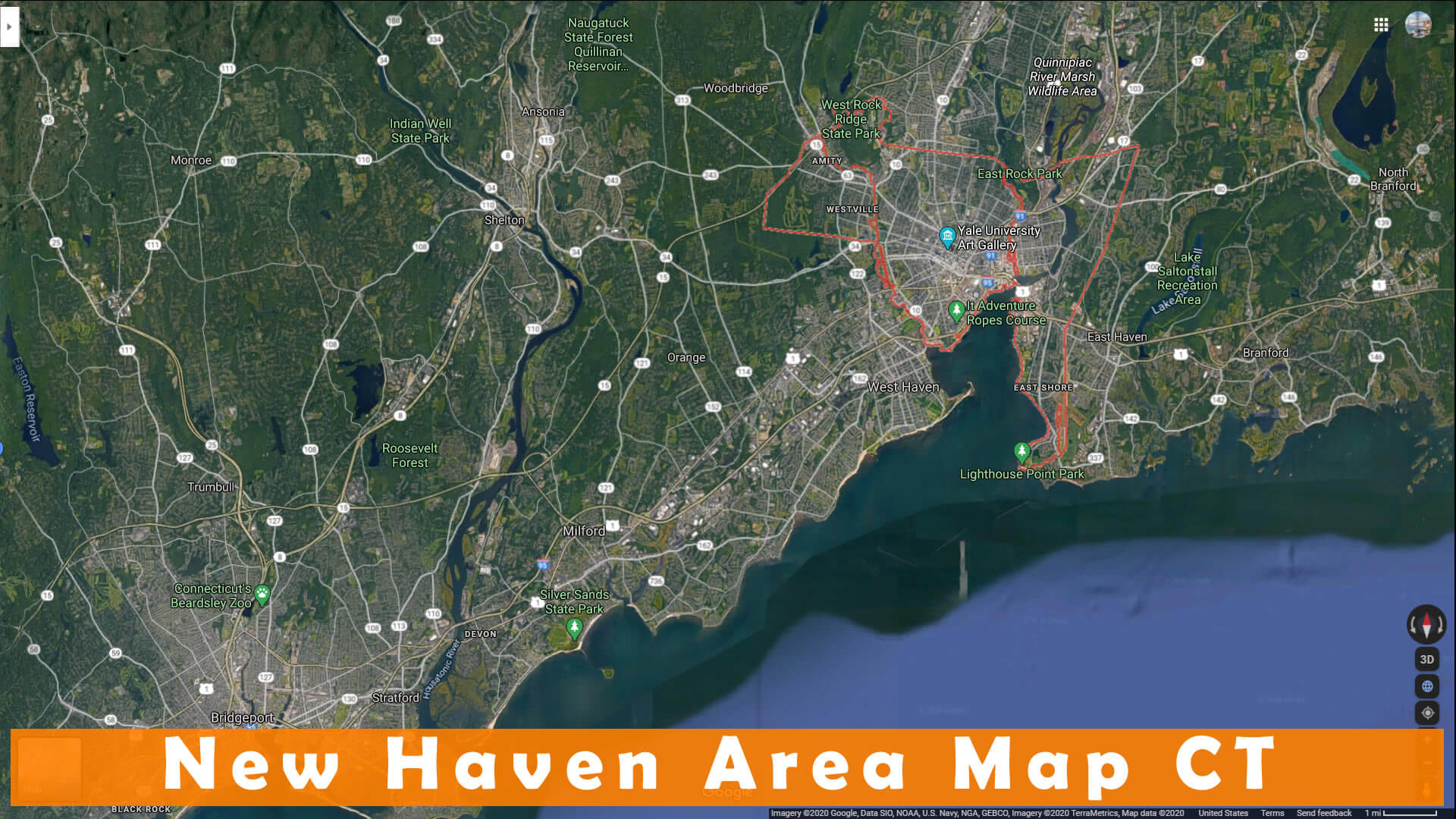 New Haven, Connecticut Map