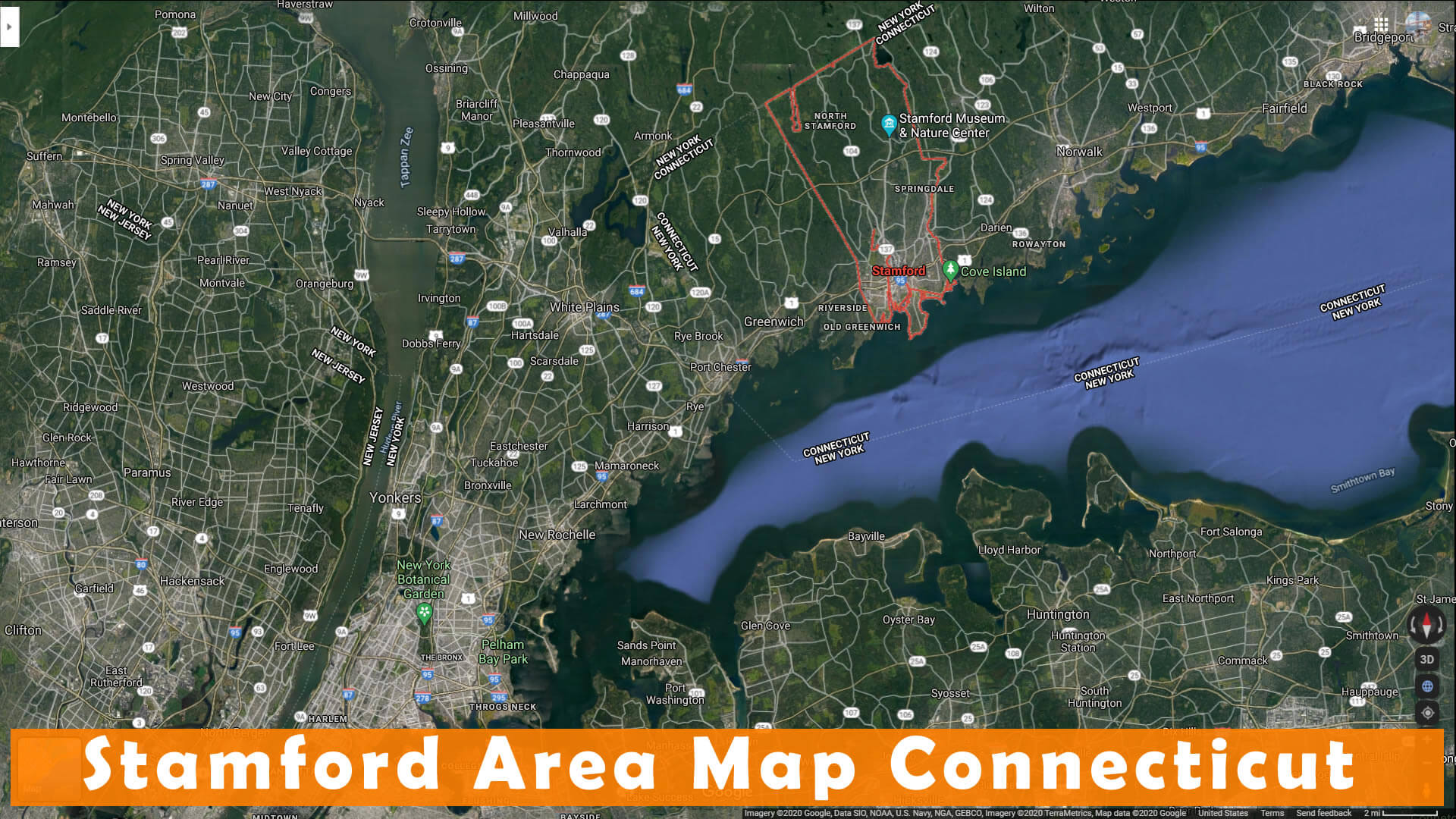 Stamford, Connecticut Map