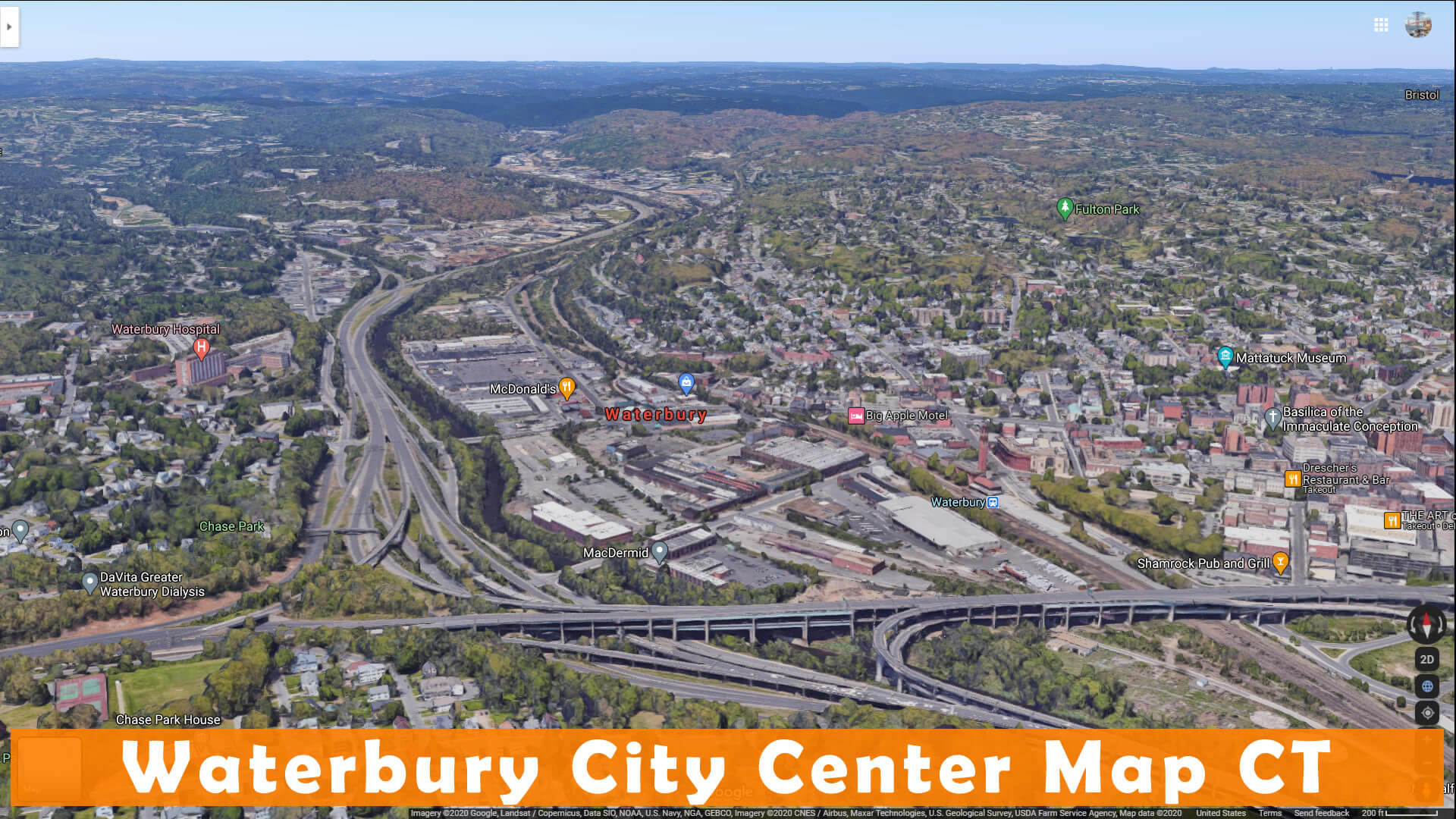 Waterbury, Connecticut Map