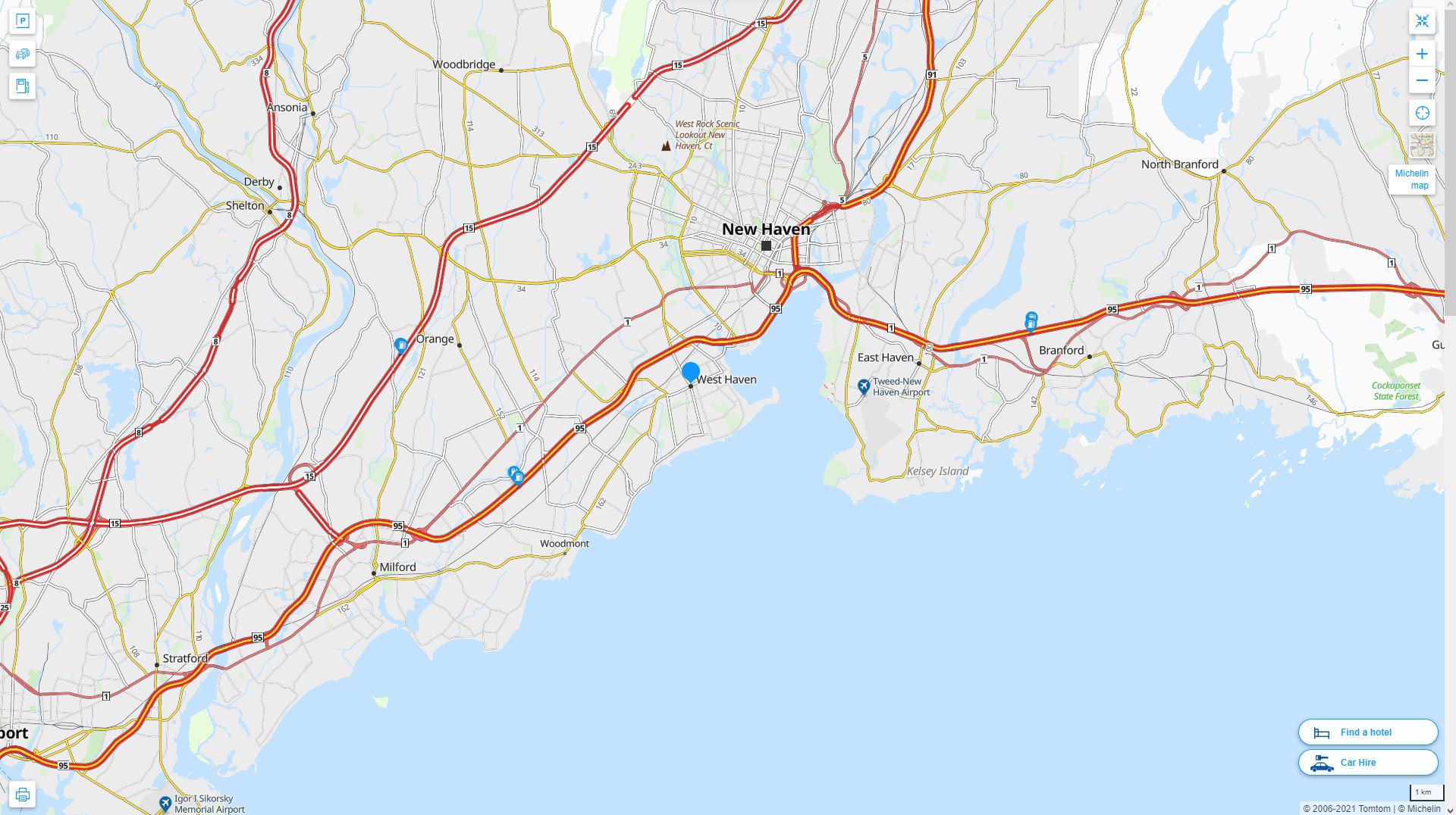 West Haven, Connecticut Map