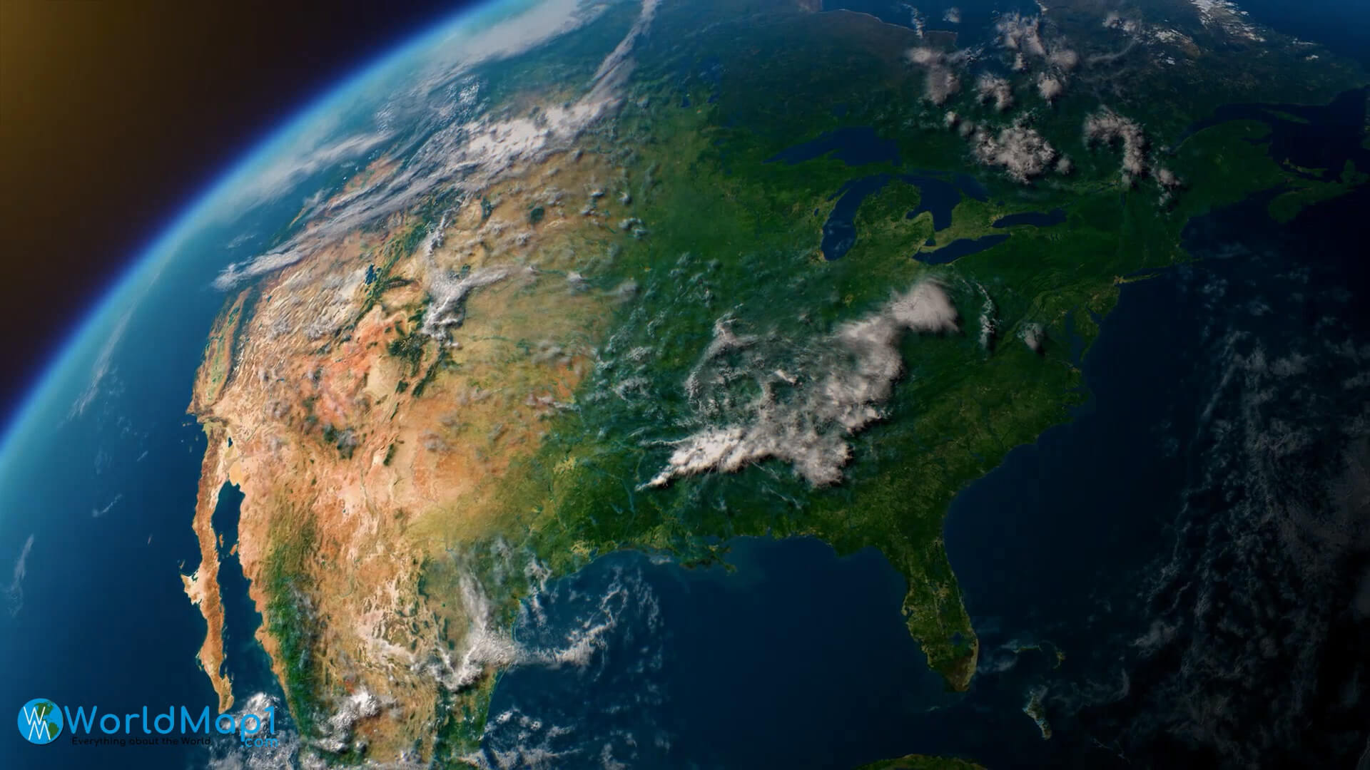 The Map of The United States