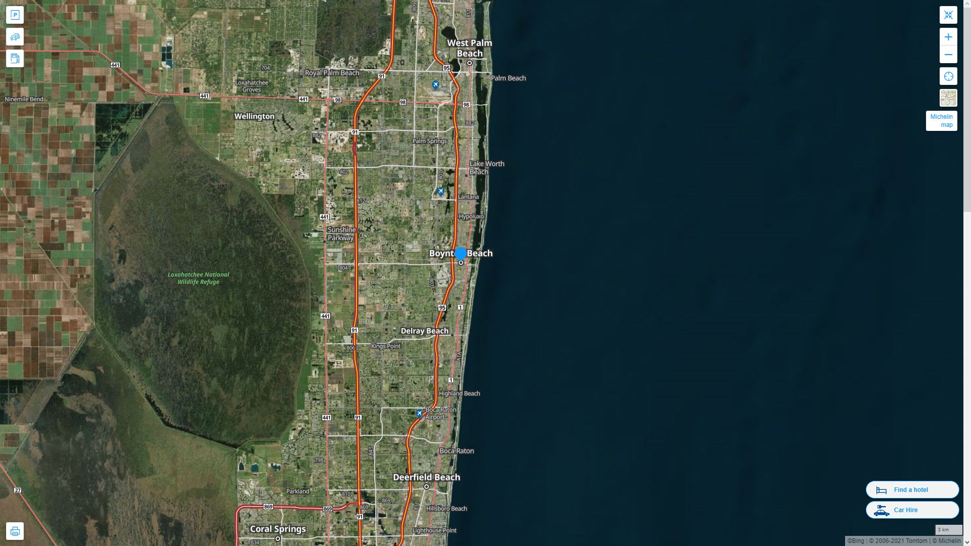 Boynton Beach, Florida Map