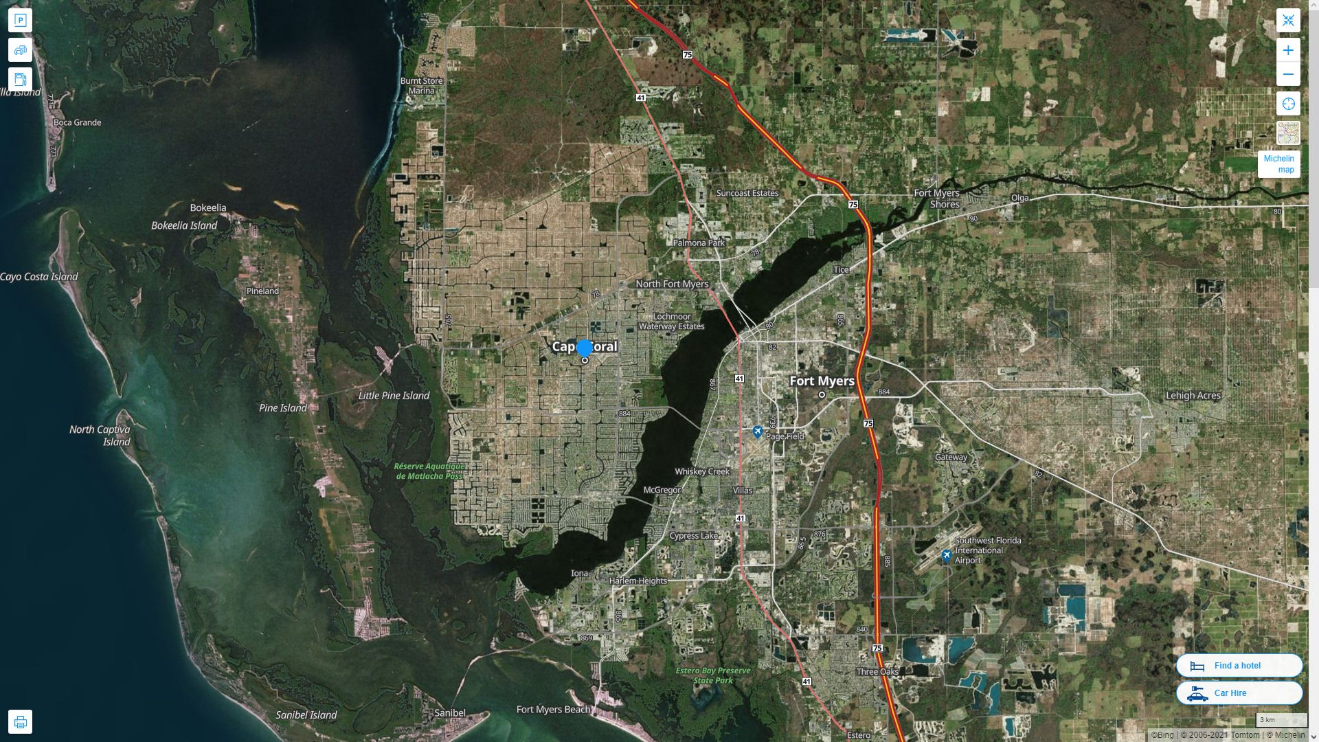 Cape Coral, Florida Map