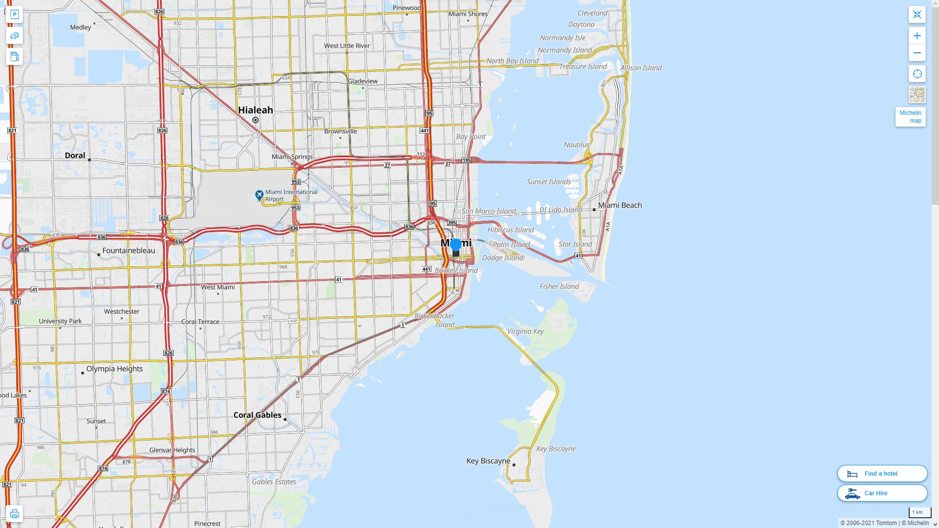 Miami Map - United States