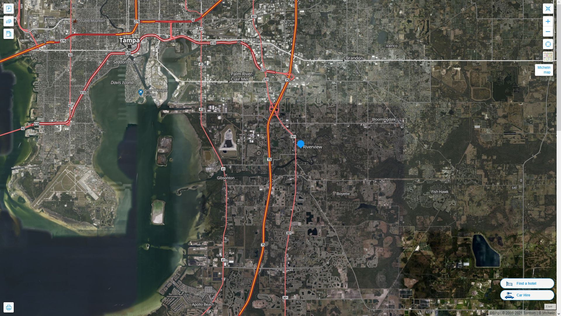 Riverview, Florida Map