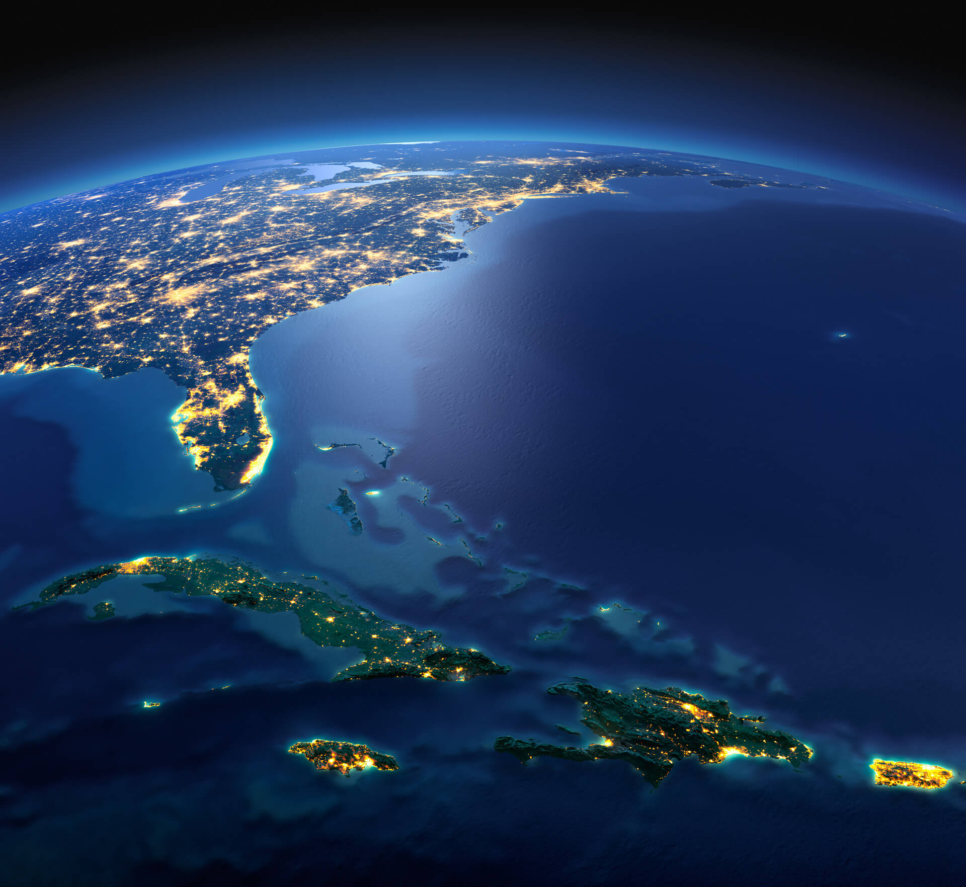 High Detailed Florida Map