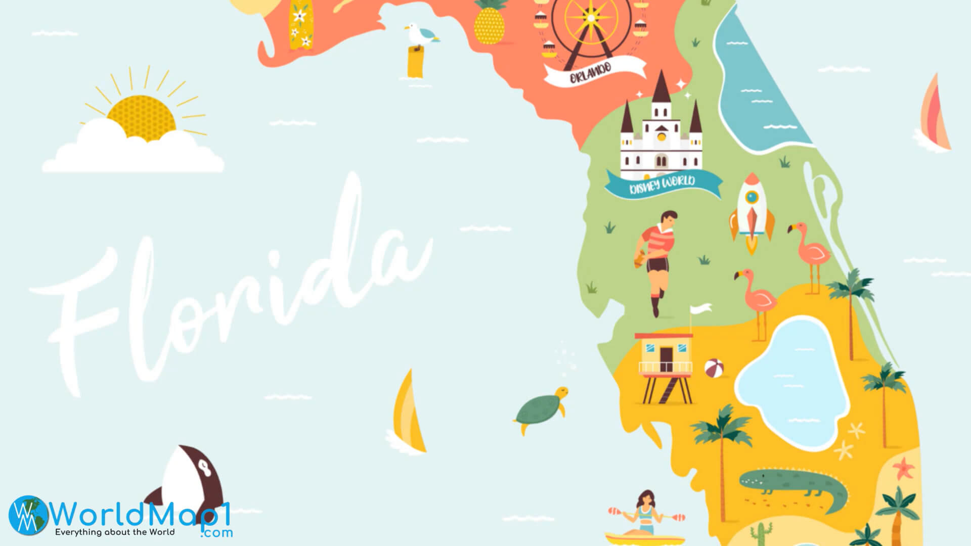 Where is Located Florida in the US and Cities Map of Florida