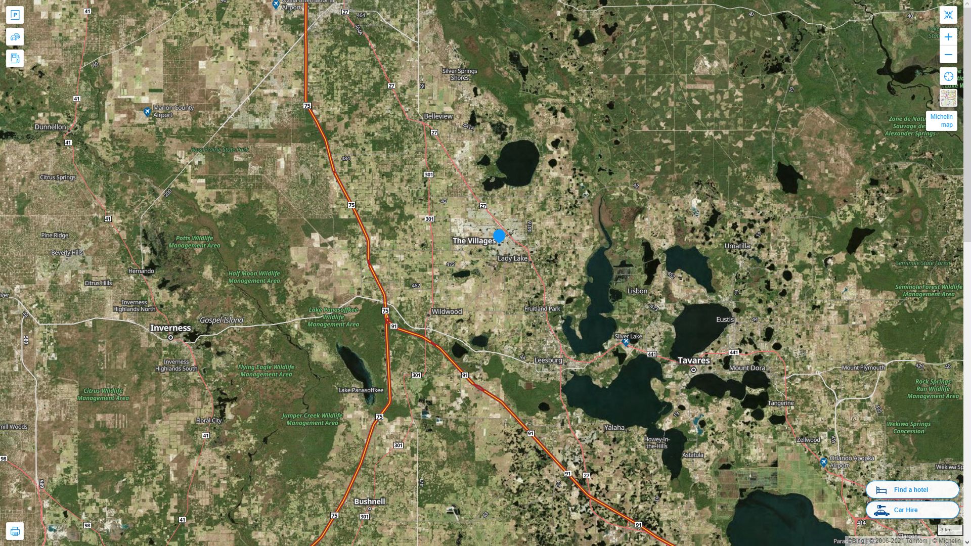 The Villages Florida Map - United States