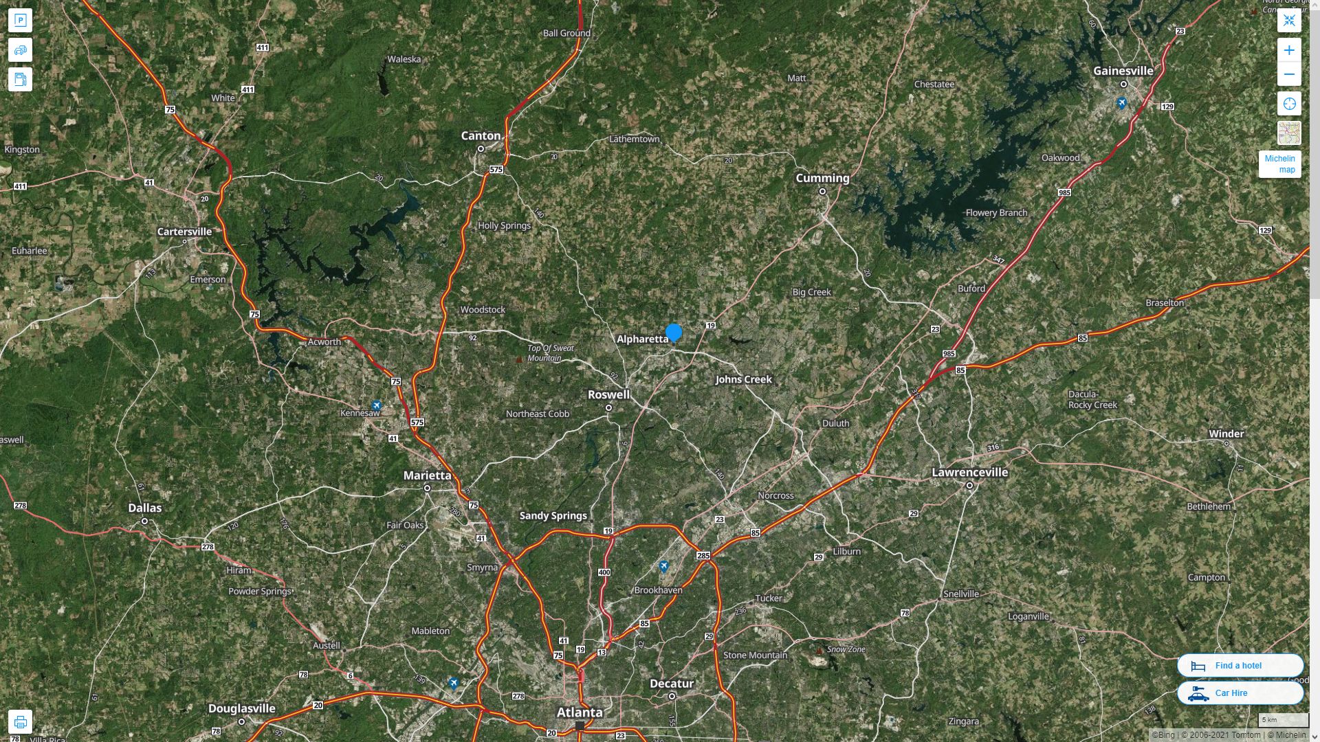 Alpharetta Georgia Map - United States