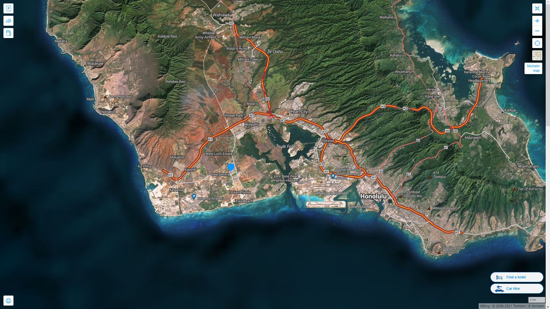 Ewa Gentry, Hawaii Map