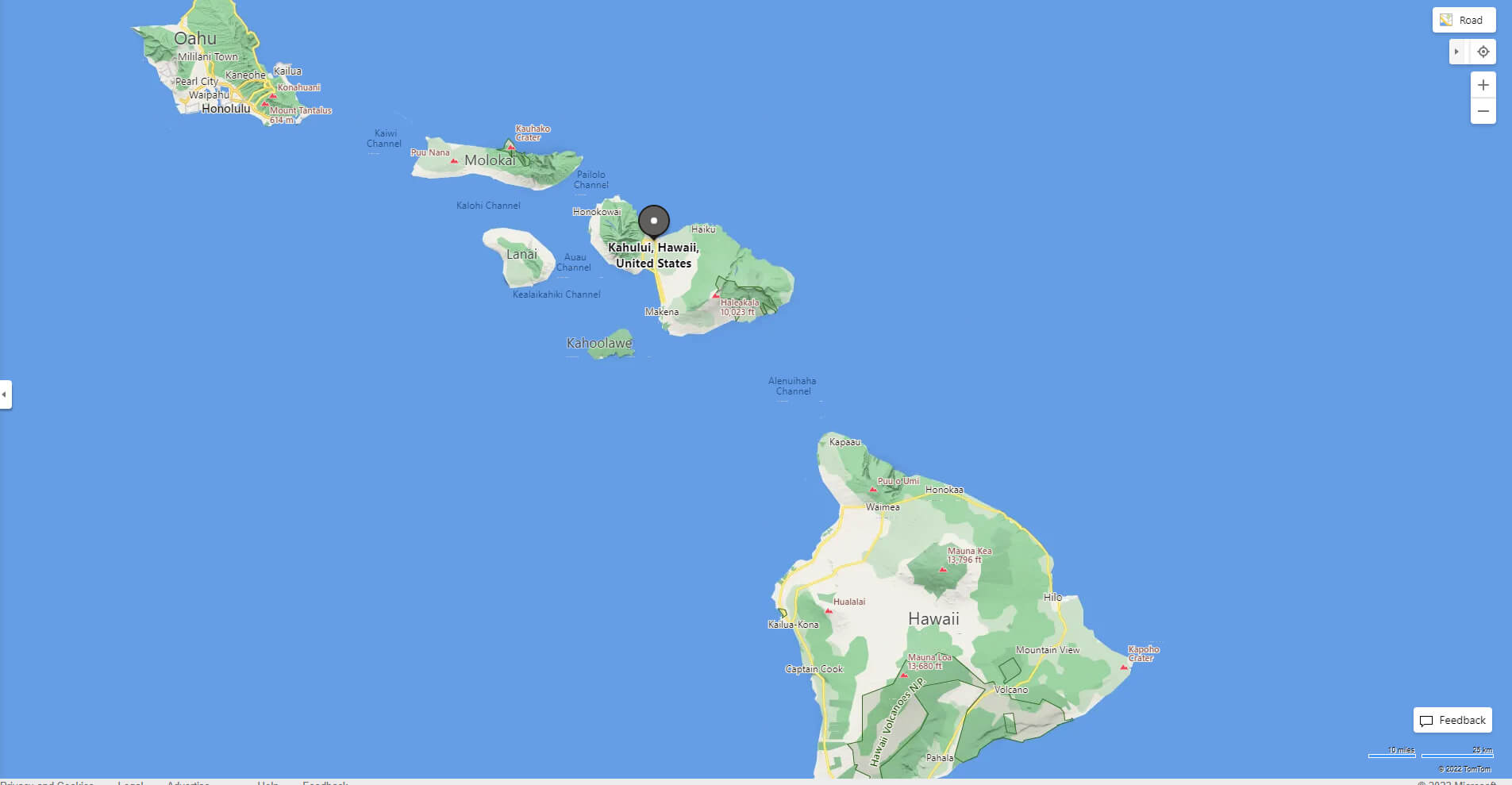 Kahului, Hawaii Map