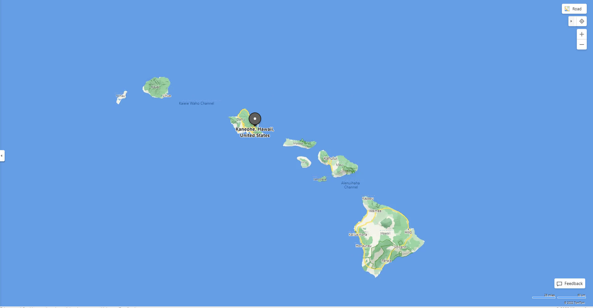 Kaneohe, Hawaii Map