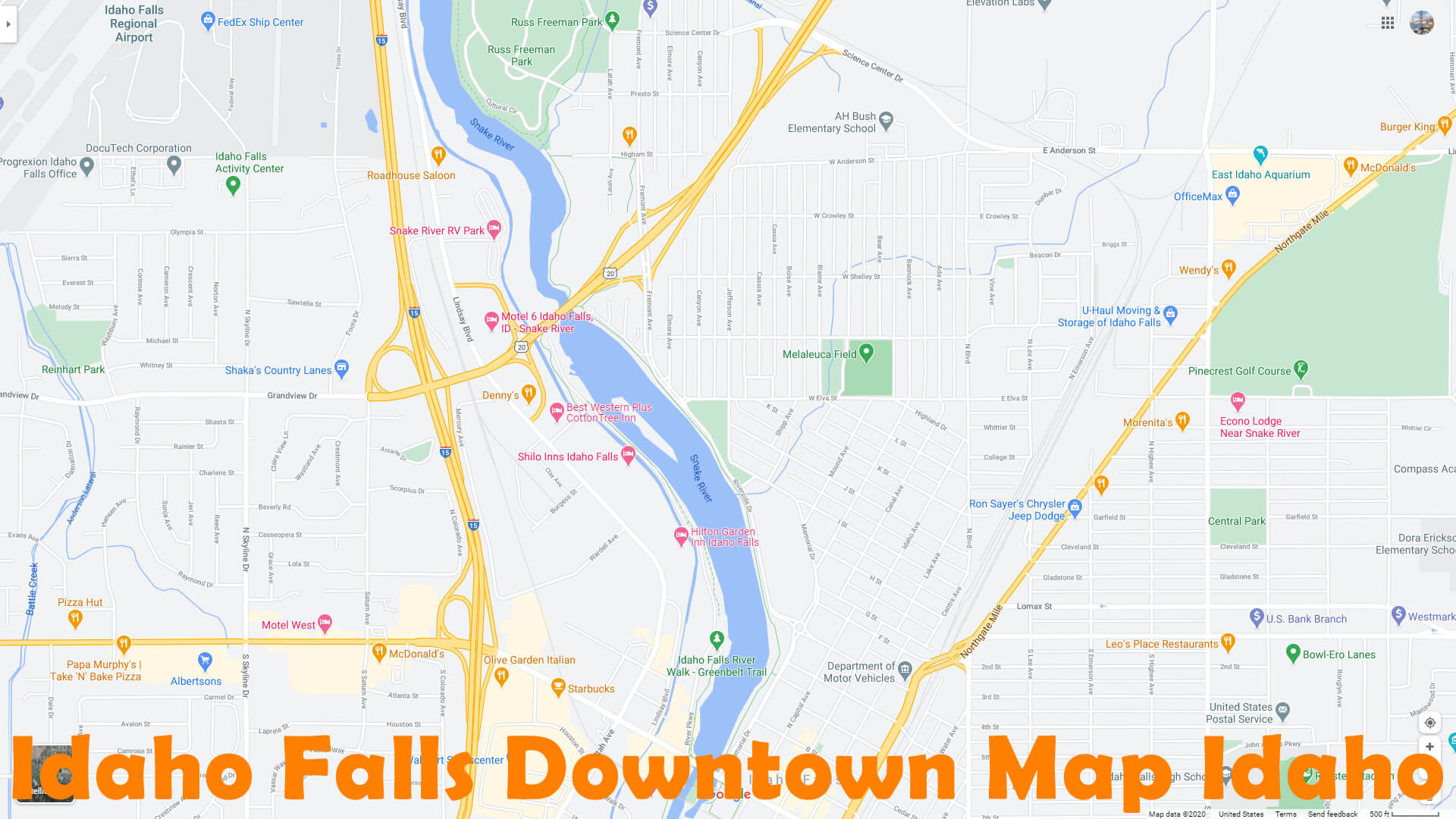 Idaho Falls, Idaho Map