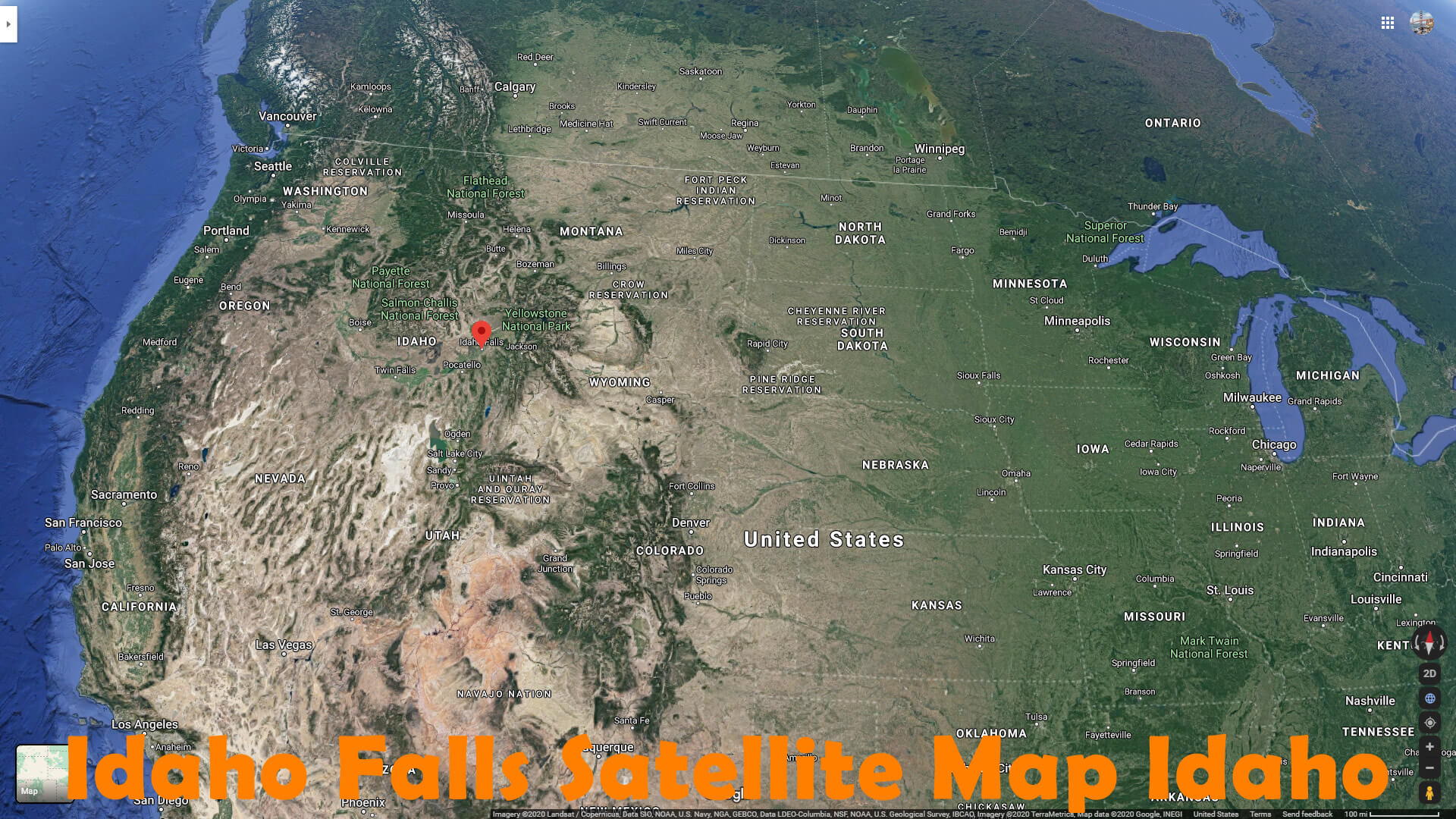 Idaho Falls, Idaho Map