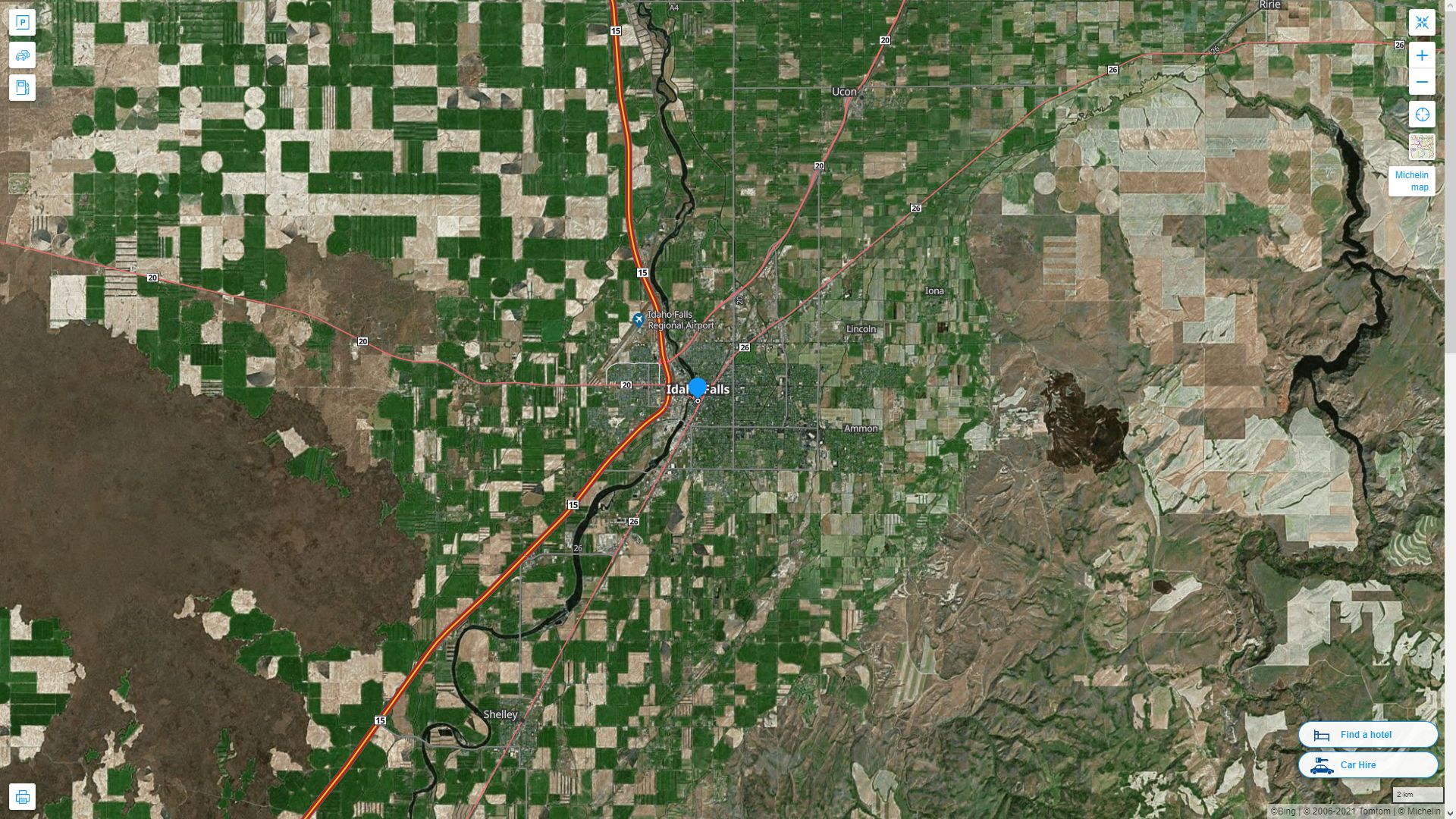 Idaho Falls, Idaho Map