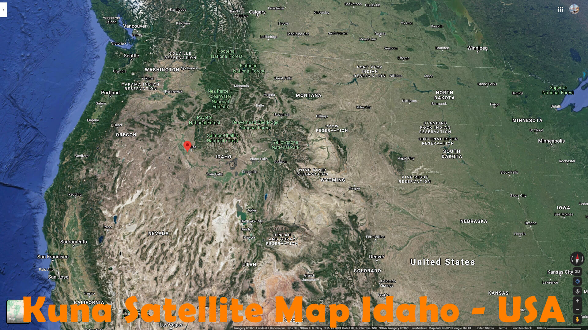 Kuna, Idaho Map