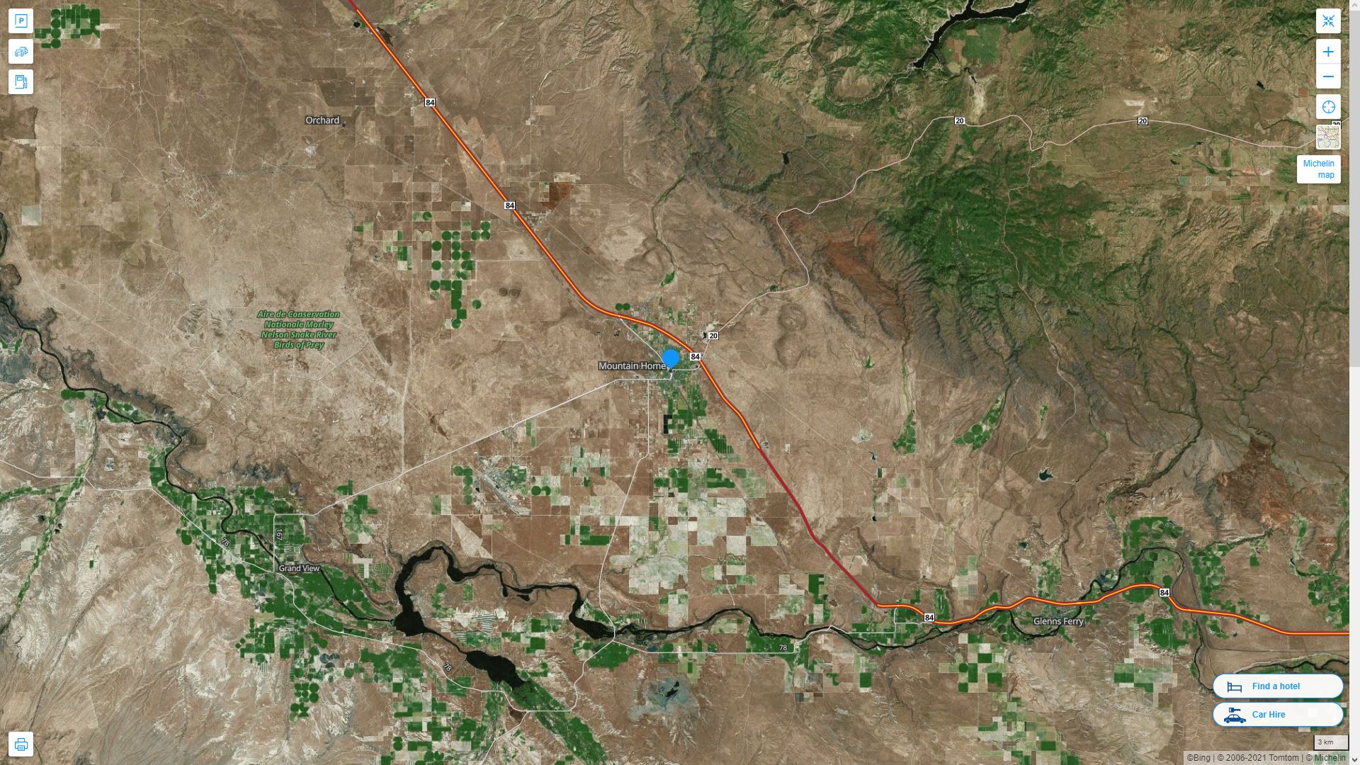 Mountain Home, Idaho Map