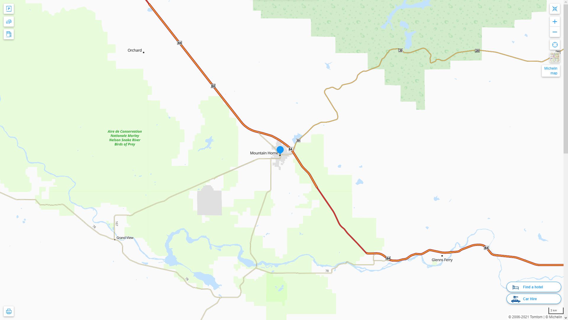 Mountain Home, Idaho Map