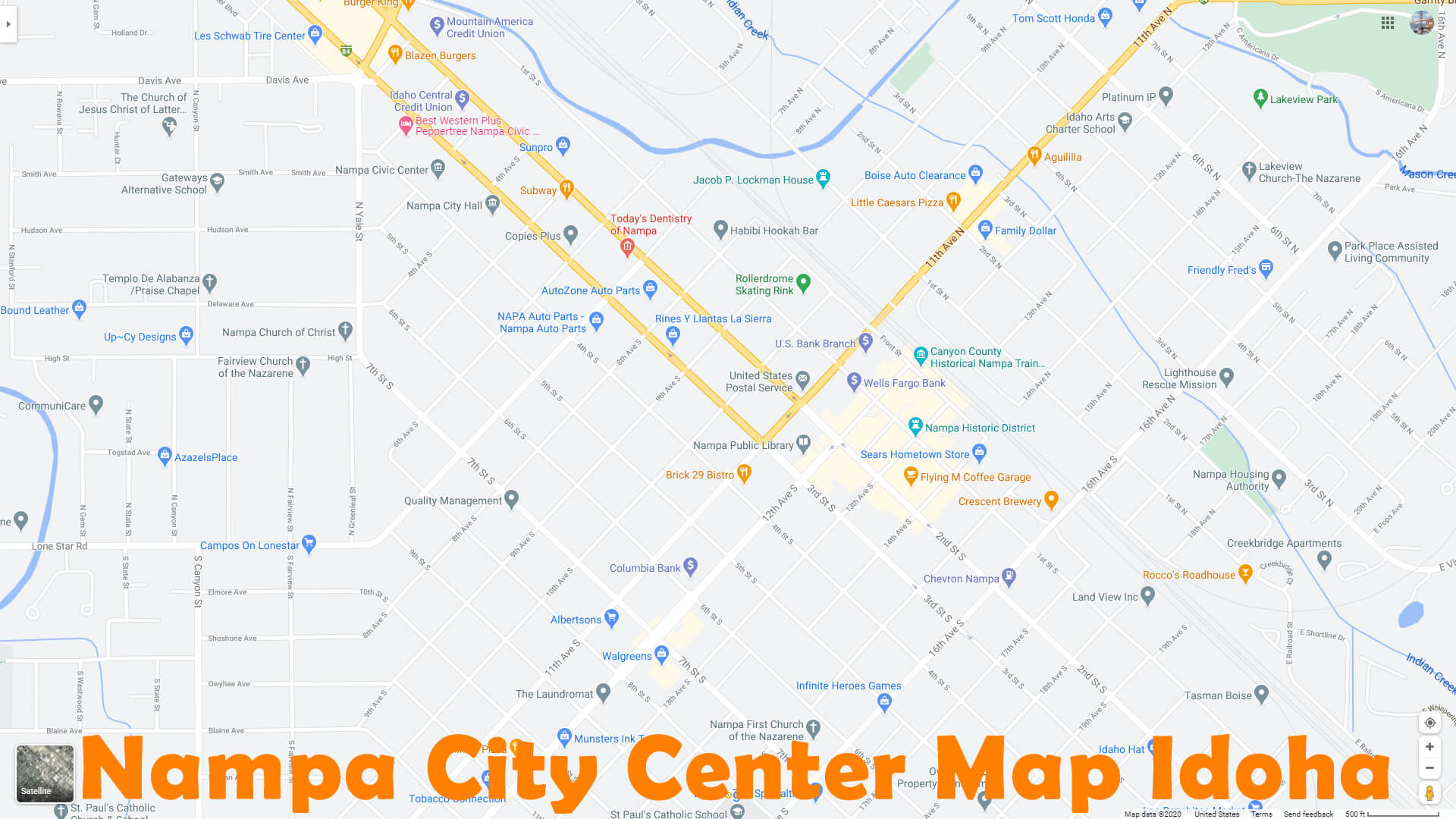 Nampa, Idaho Map
