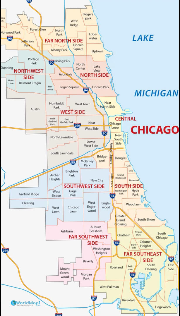High Detailed Illinois Map