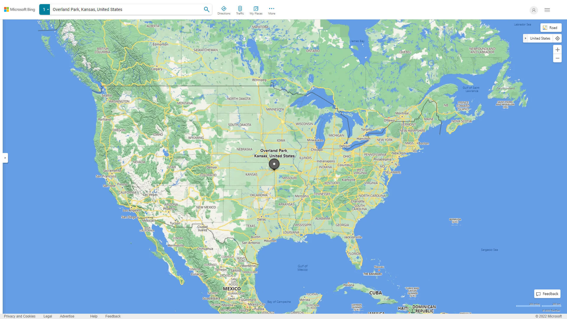 Overland Park, Kansas Map
