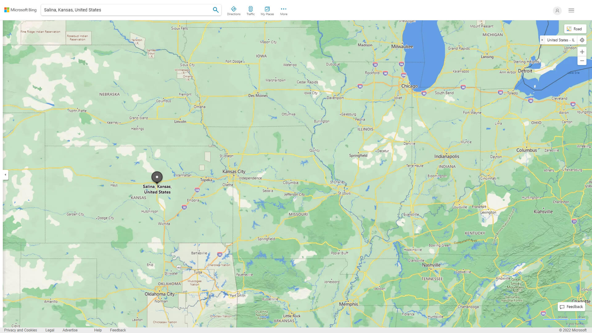 Salina Kansas Map - United States
