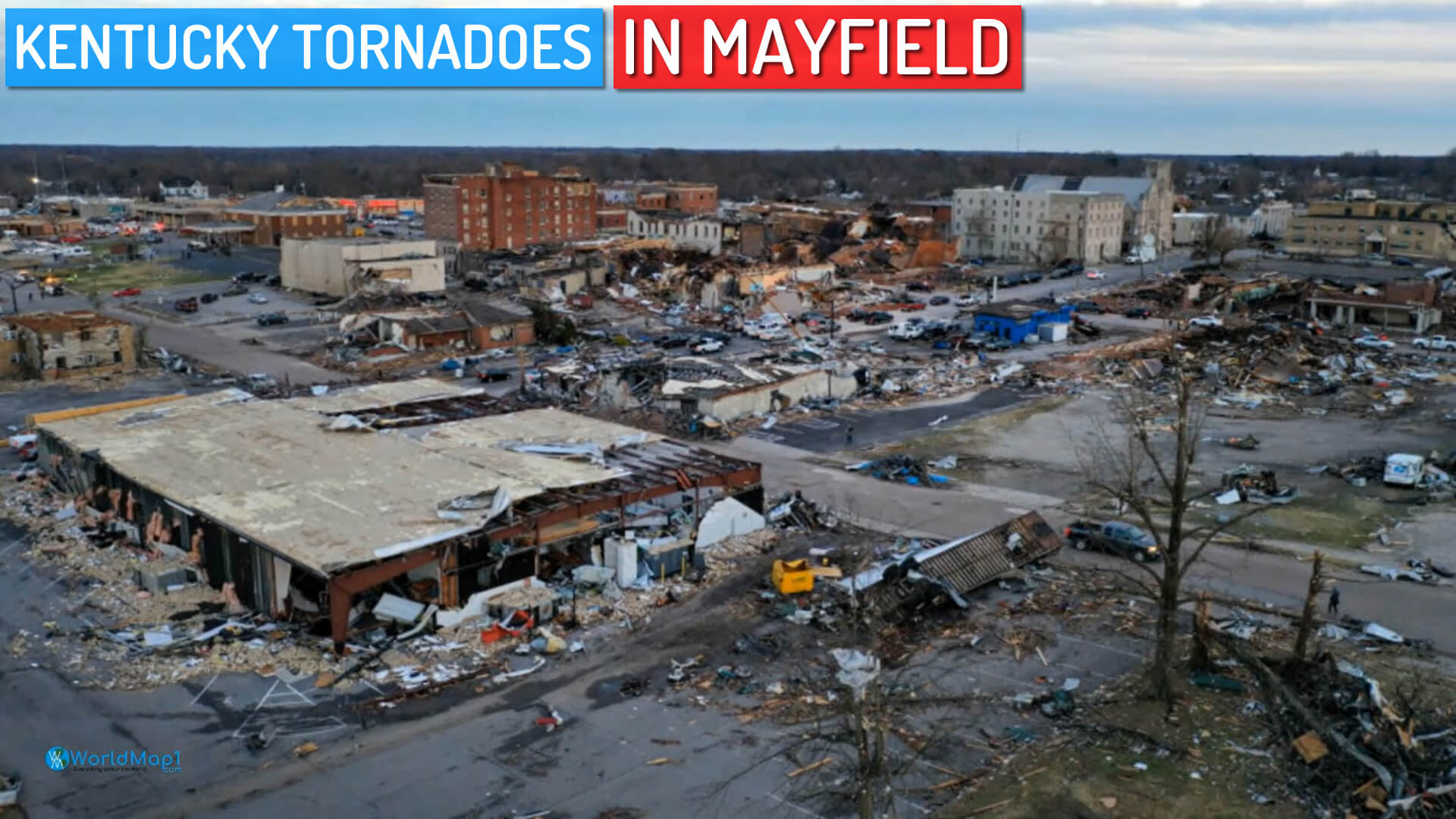 Deadly Kentucky Tornadoes Significant Damage Mayfield