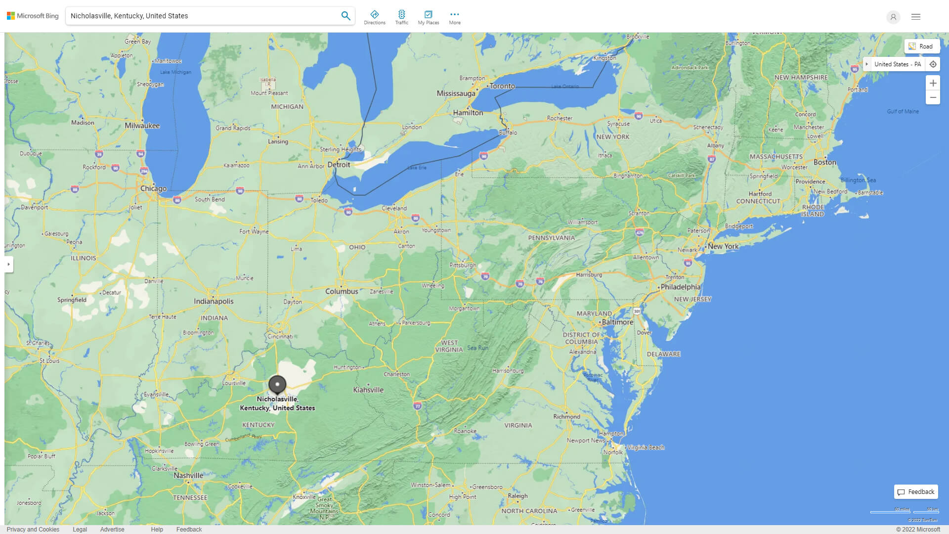 Nicholasville, Kentucky Map