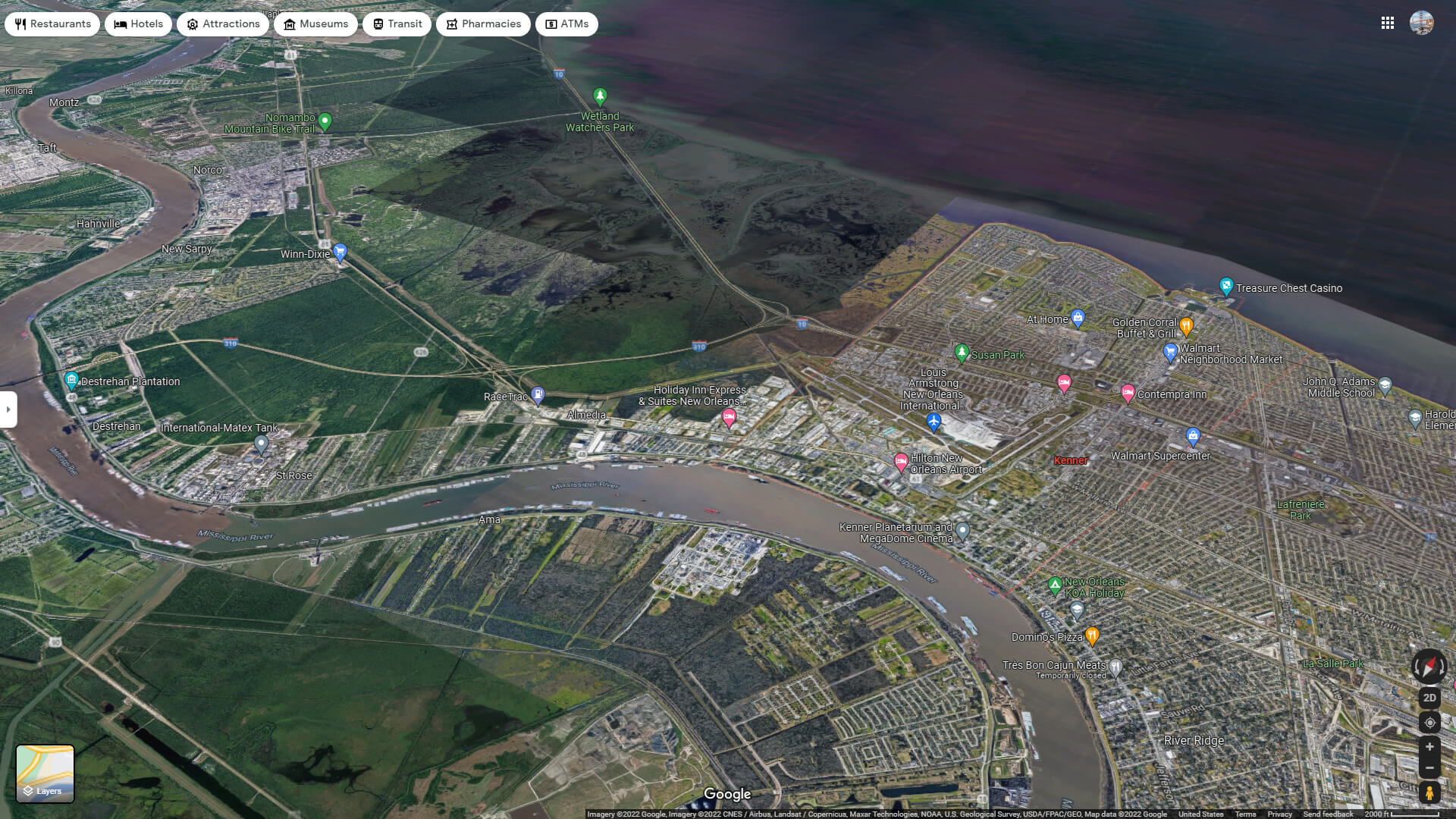 Kenner, Louisiana Map