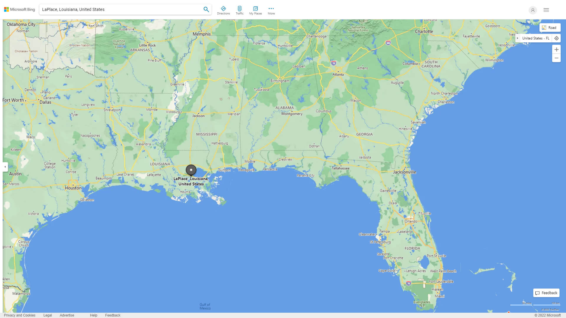 Laplace, Louisiana Map
