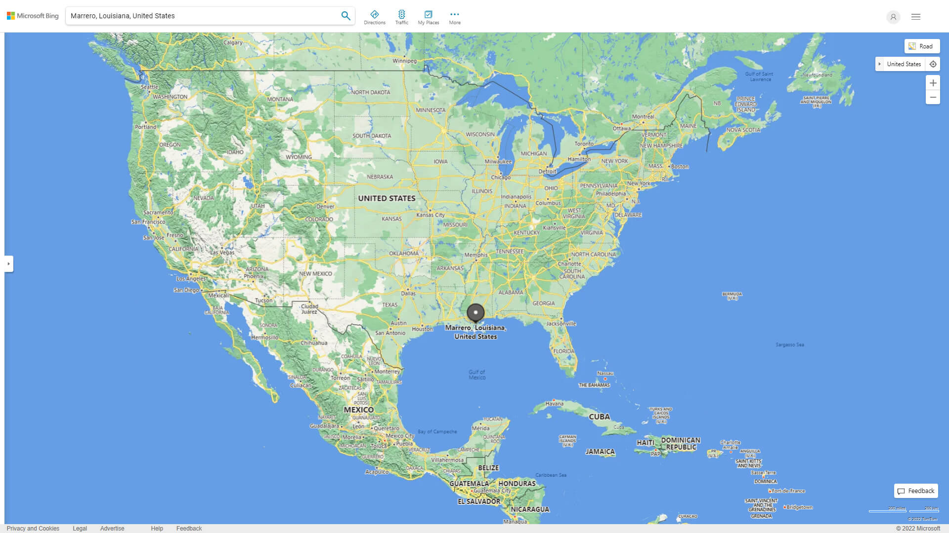 Marrero, Louisiana Map