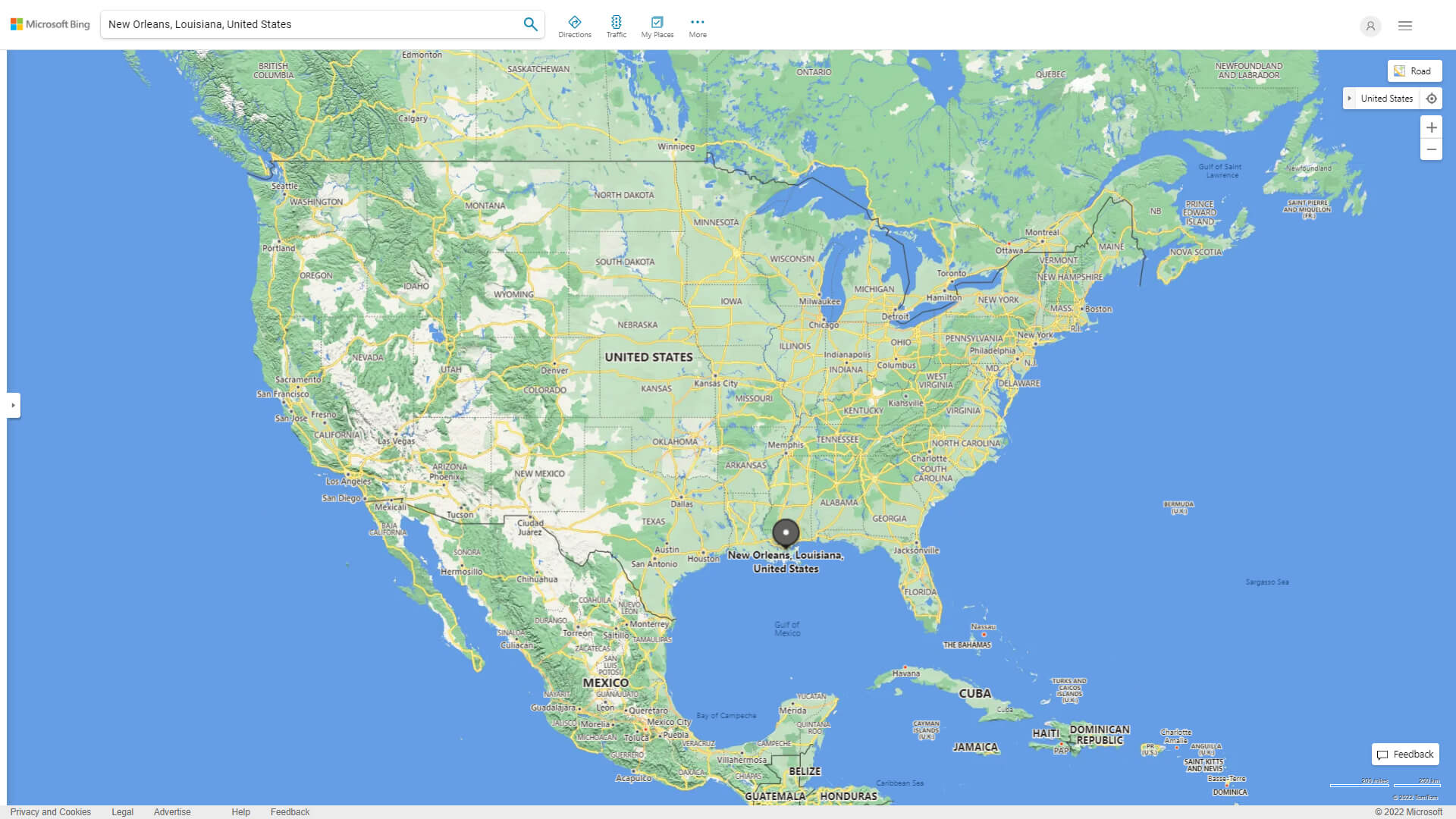 New Orleans Louisiana Map - United States